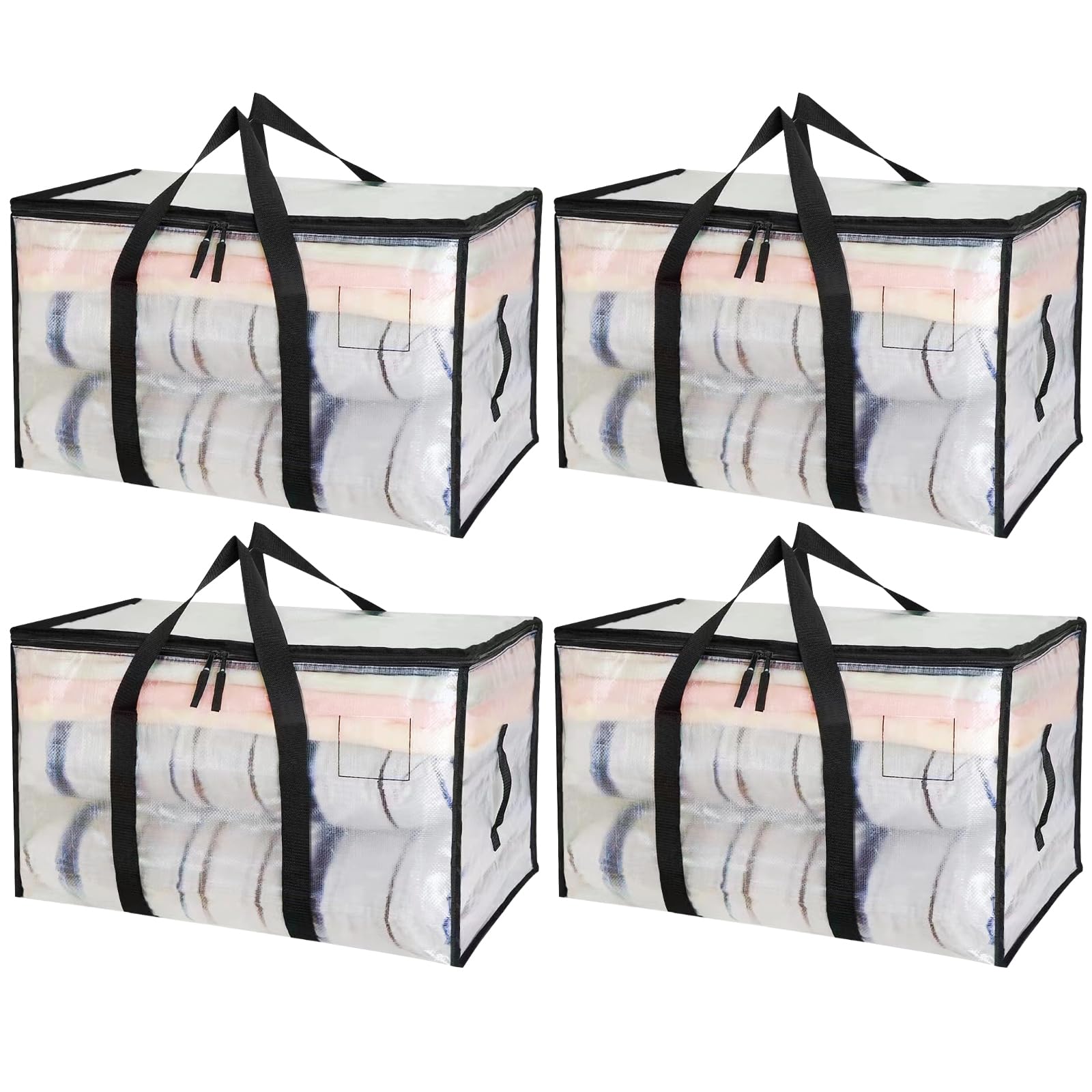 Juego de 4 piezas para guardar ropa grande de 90 l,caja de mudanza ...