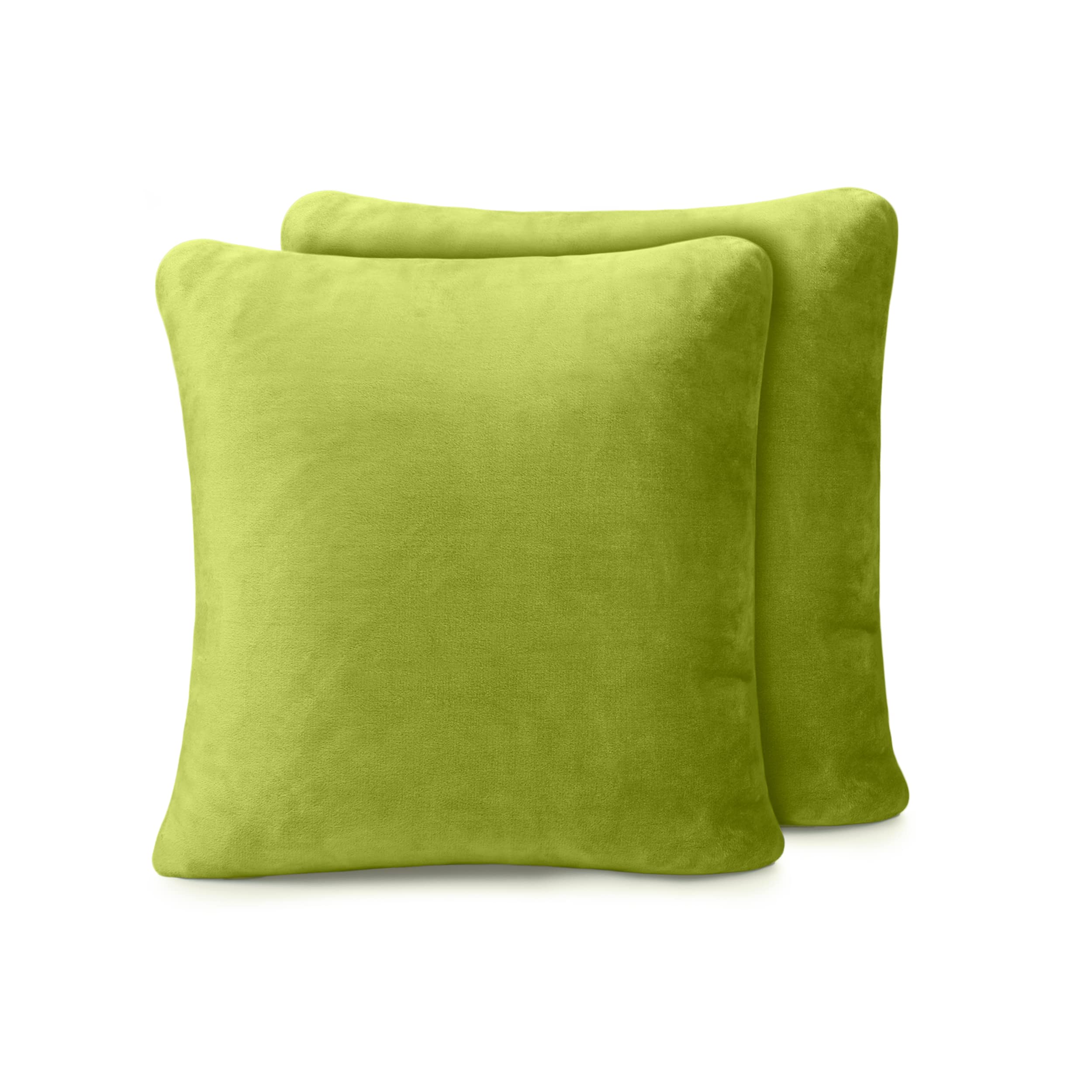 Amago Set di 2 Copricuscini, Effetto Cashmere, 50 x 50 cm - Verde ...
