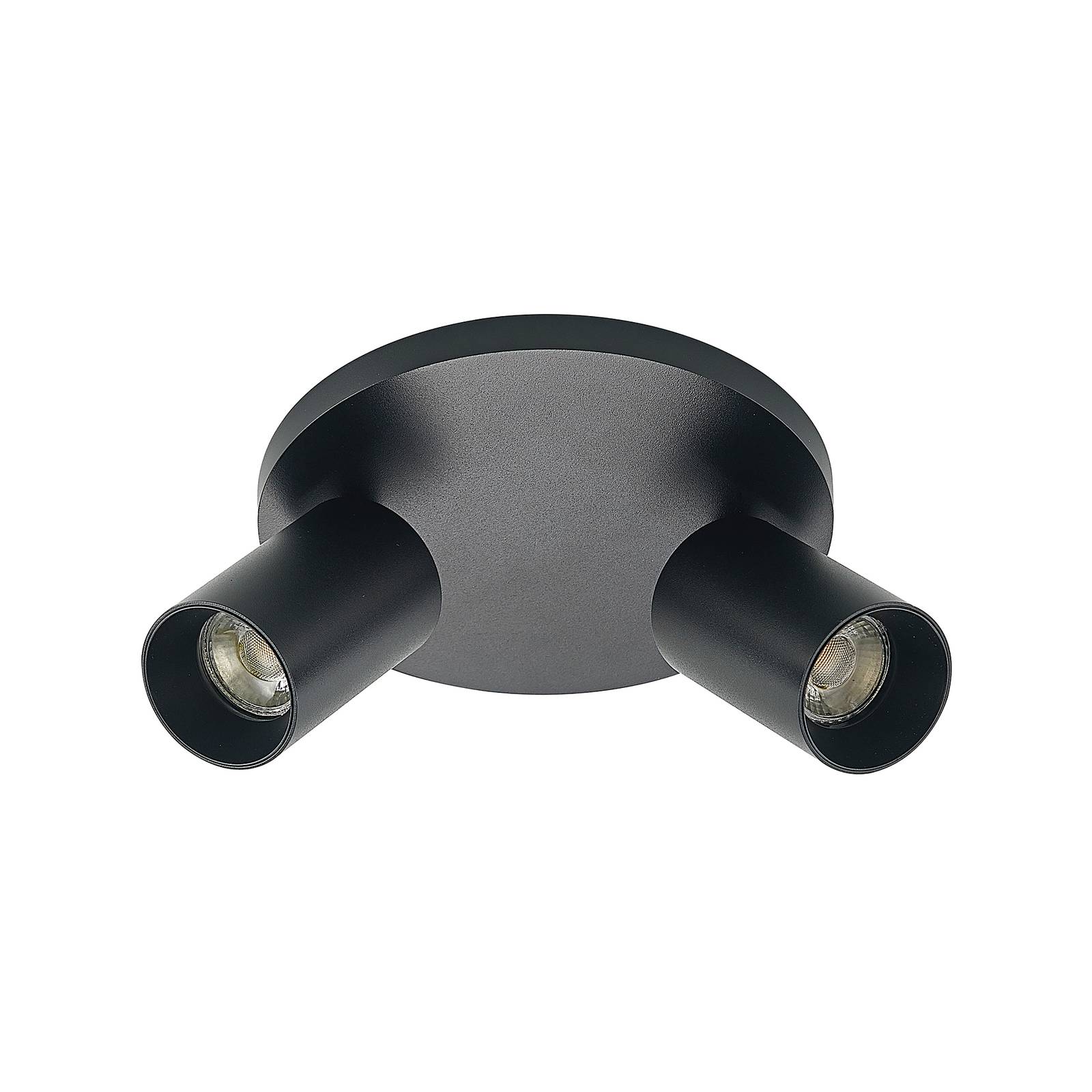 Arcchio Foco Brinja, negro, redondo, Ø 6 cm, 2 luces, GU10, foco ...