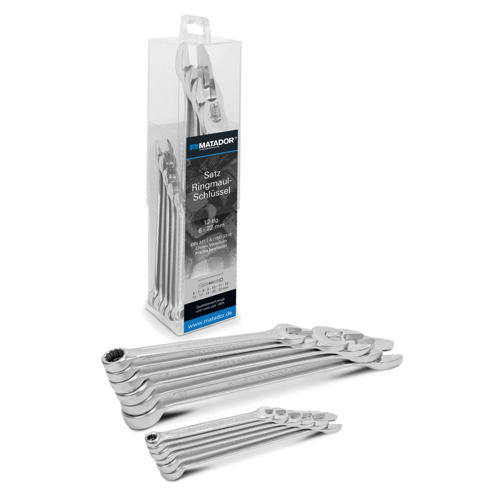 Ring Mule Key Set 12 pcs. 6 - 22 mm | Leroy Merlin