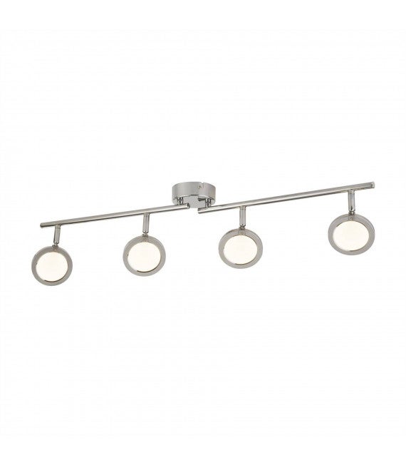 Searchlight Languna Integrerad LED 4 Light Split Bar Spotlight Chrome ...