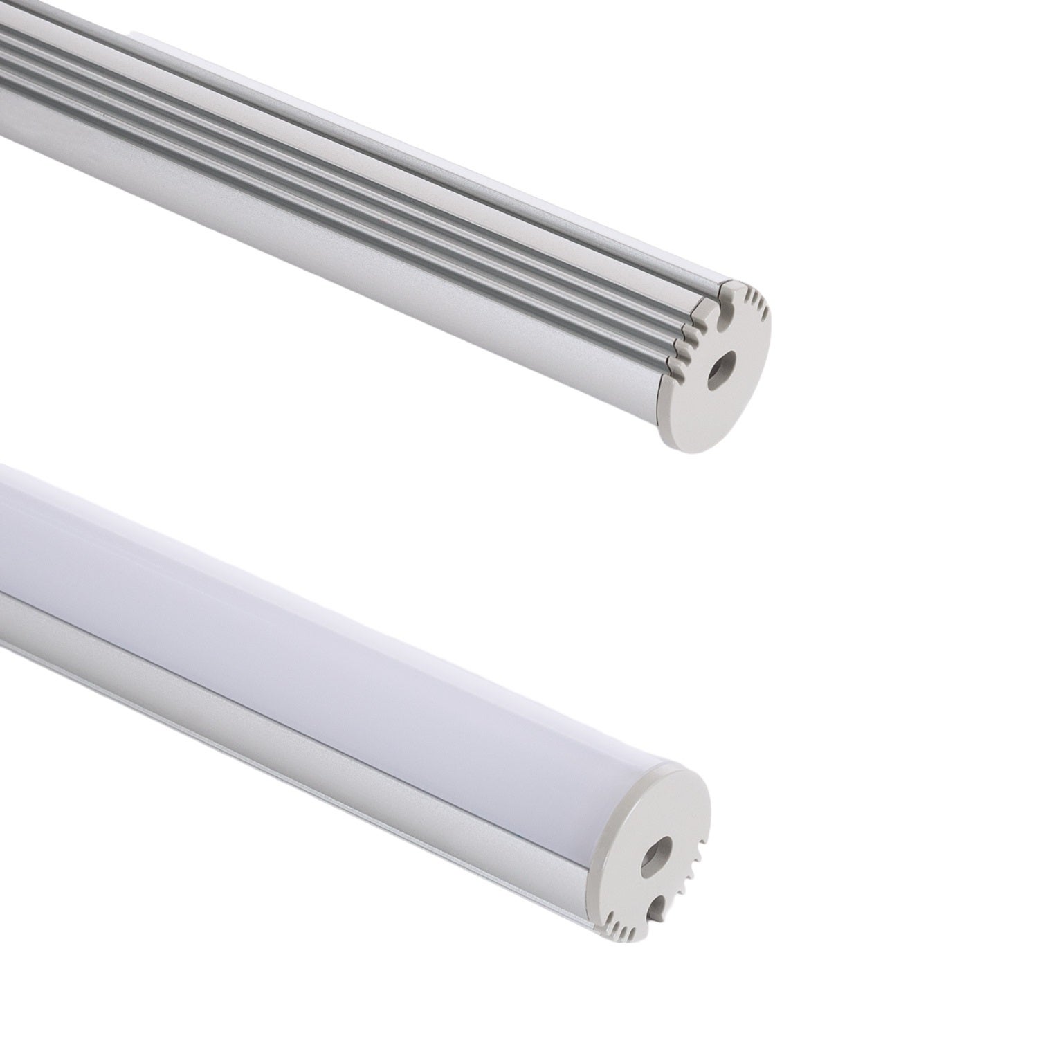 Ledkia Perfil Aluminio Colgante Redondo para Tira LED hasta 11 mm ...