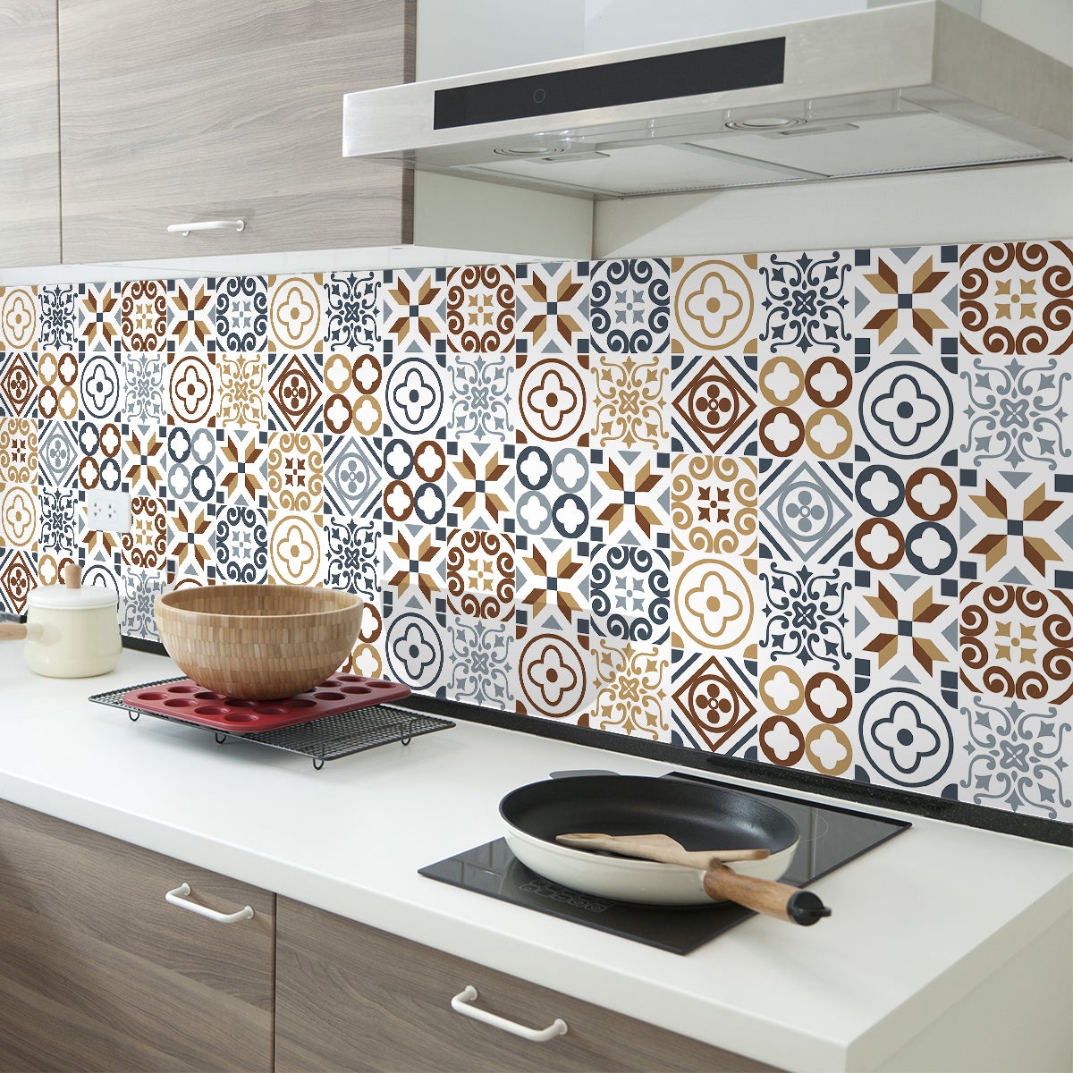 24 vinilos azulejos zepetino - adhesivo de pared - revestimiento ...