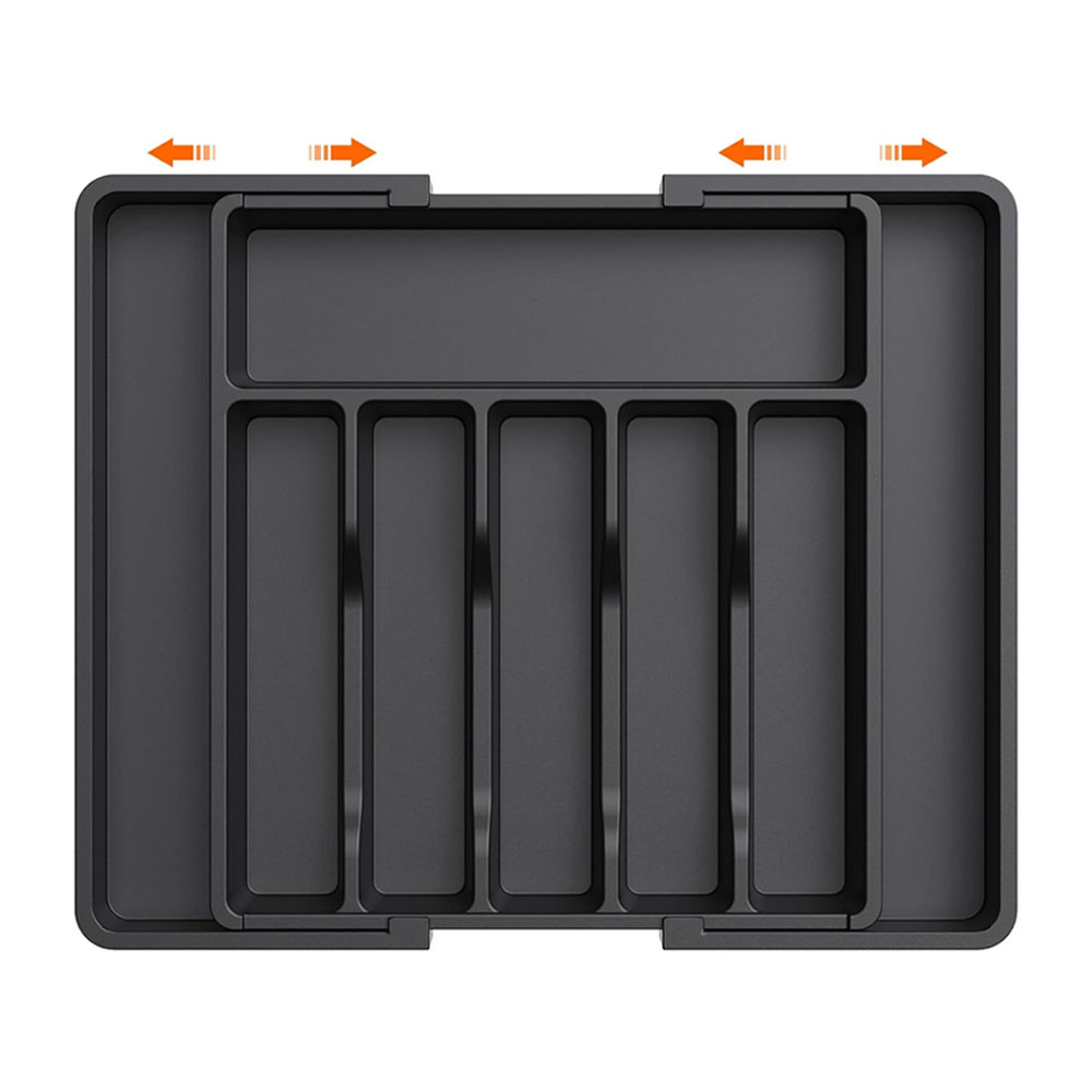 Range-couverts extensible à 8 compartiments - Tiroir à couverts - Range ...