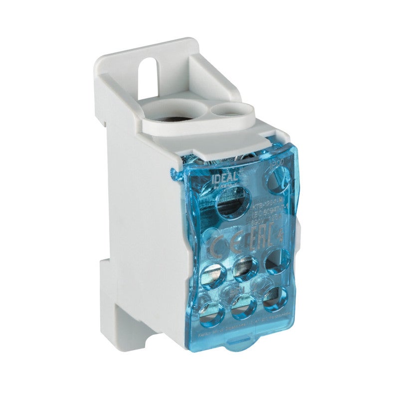 Bornier de connexion 125A - Rail TH35 - Blanc - 690V AC - Kanlux ...