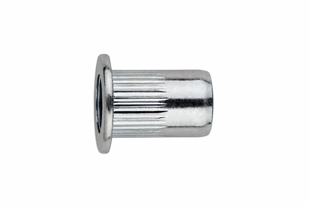 Écrou à sertir Tête large - Zingué M8 x 16 - Boite de 250 | Leroy Merlin
