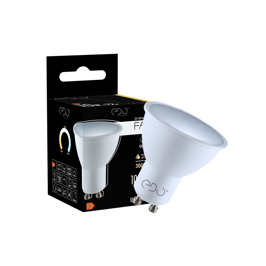 Żarówka Edo Fari LED GU10 10W 3000K ciepła WW 1000lm 120st EDO777493 ...