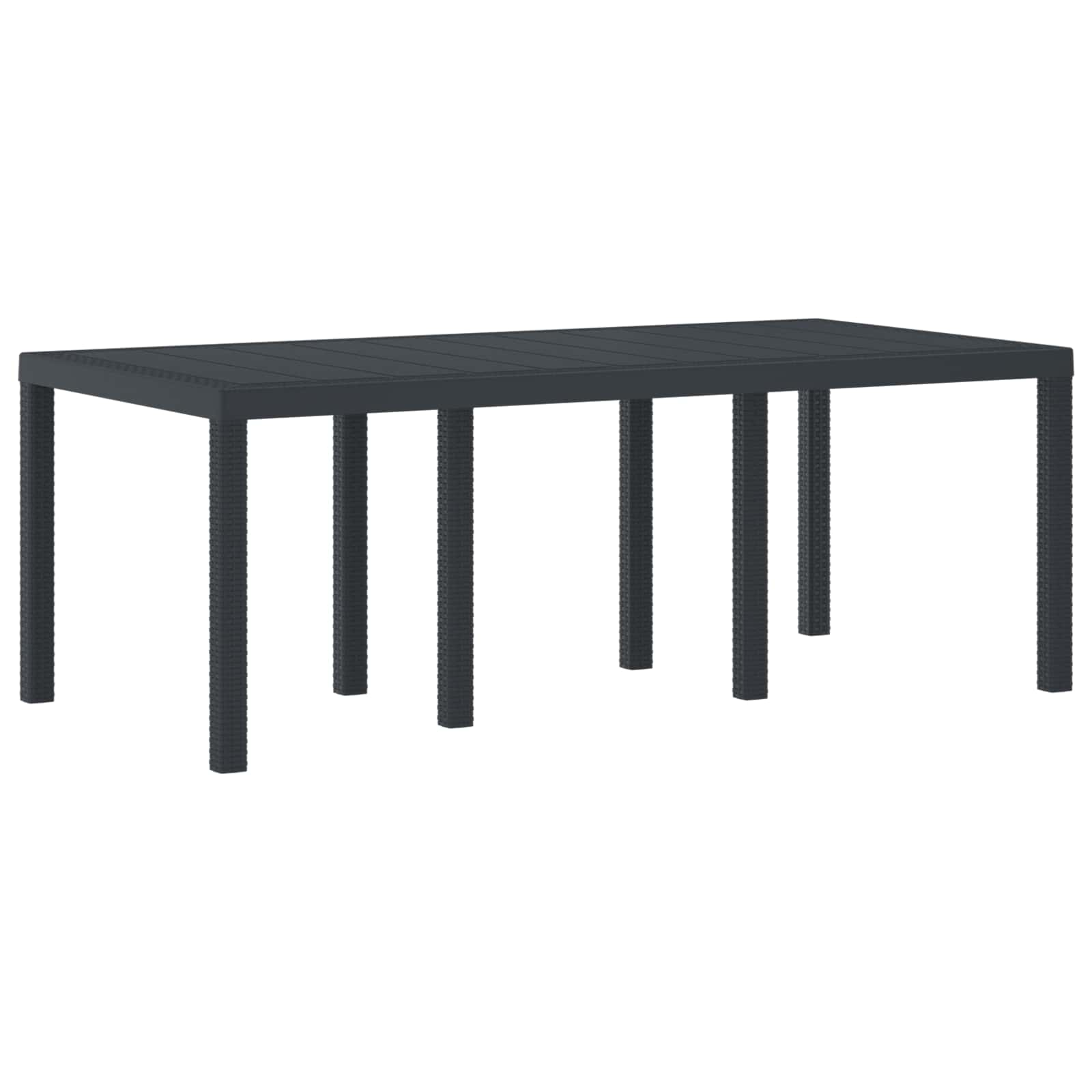 Maison Exclusive Table De Jardin Anthracite 200 X 100 X 73 Cm