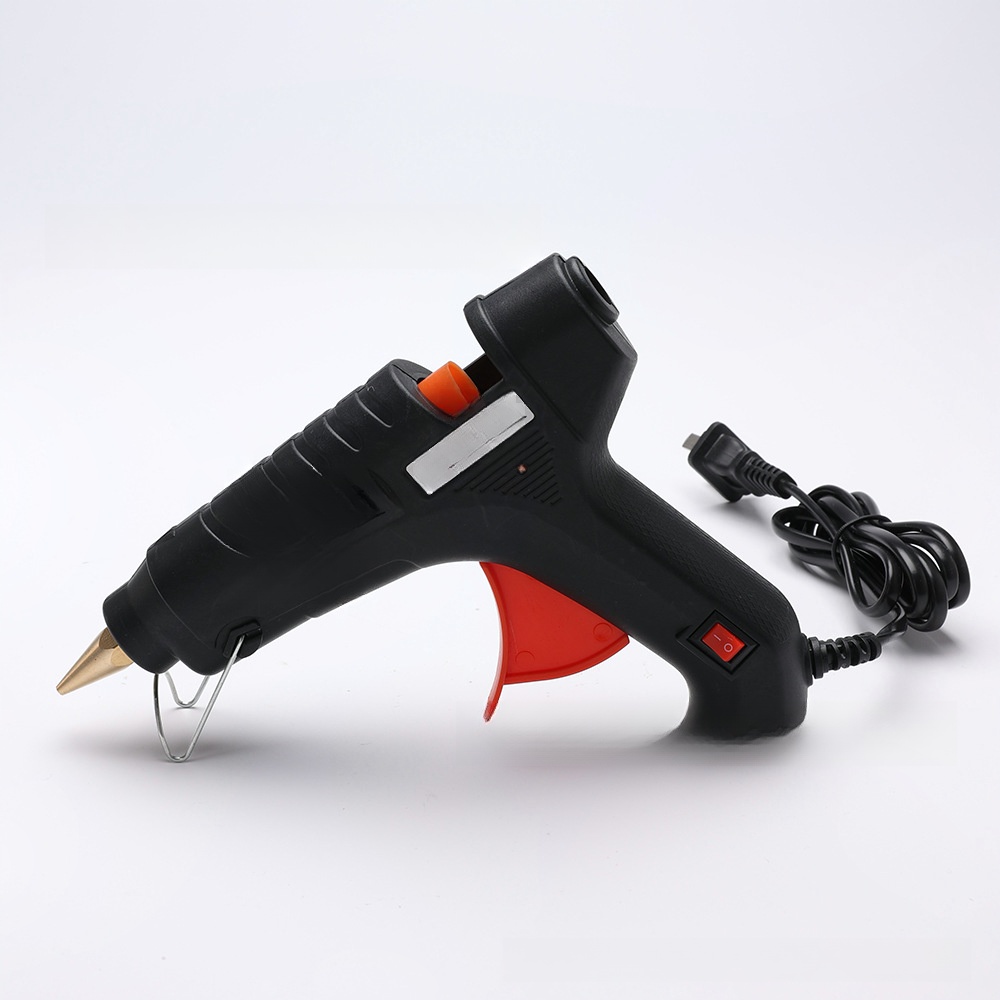 Pistola de pegamento termofusible industrial, pistola de pegamento caliente hecha a mano, 17,5* ...