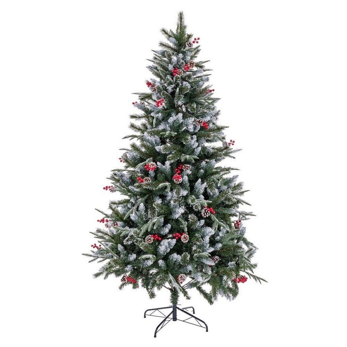 Ã rbol de Navidad con acebo y piÃ±as de 210 cm LOLAhome | Leroy Merlin