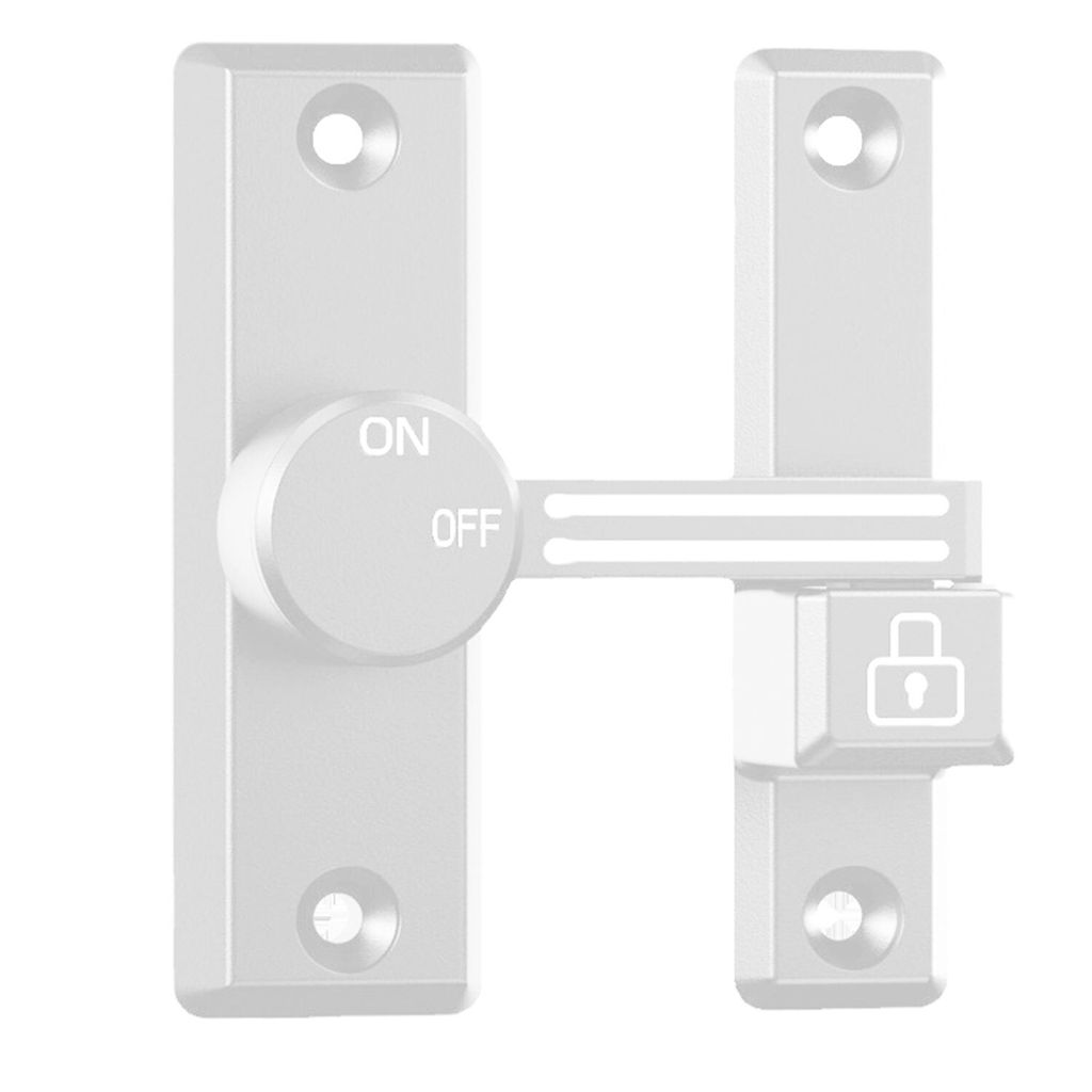 Le loquet de porte pivote à 90/180 degrés et est doté d'une serrure ...
