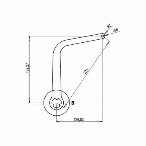 Faac paire de bras n1d marron nd5 1057303 | Leroy Merlin