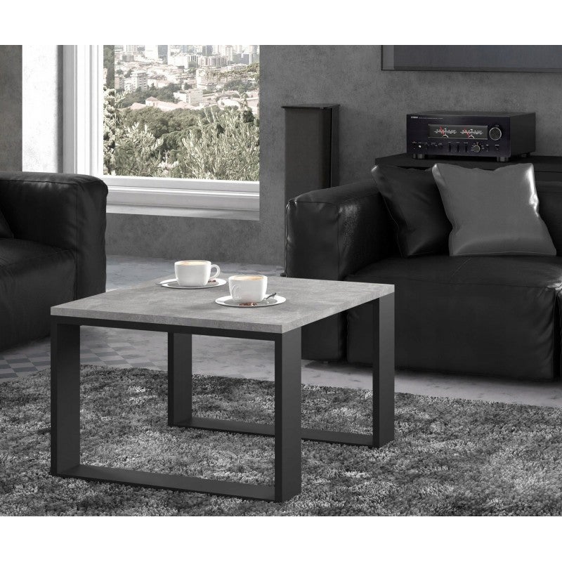 Table basse beton Luca 60x60cm design moderne de haute qualité | Leroy Merlin