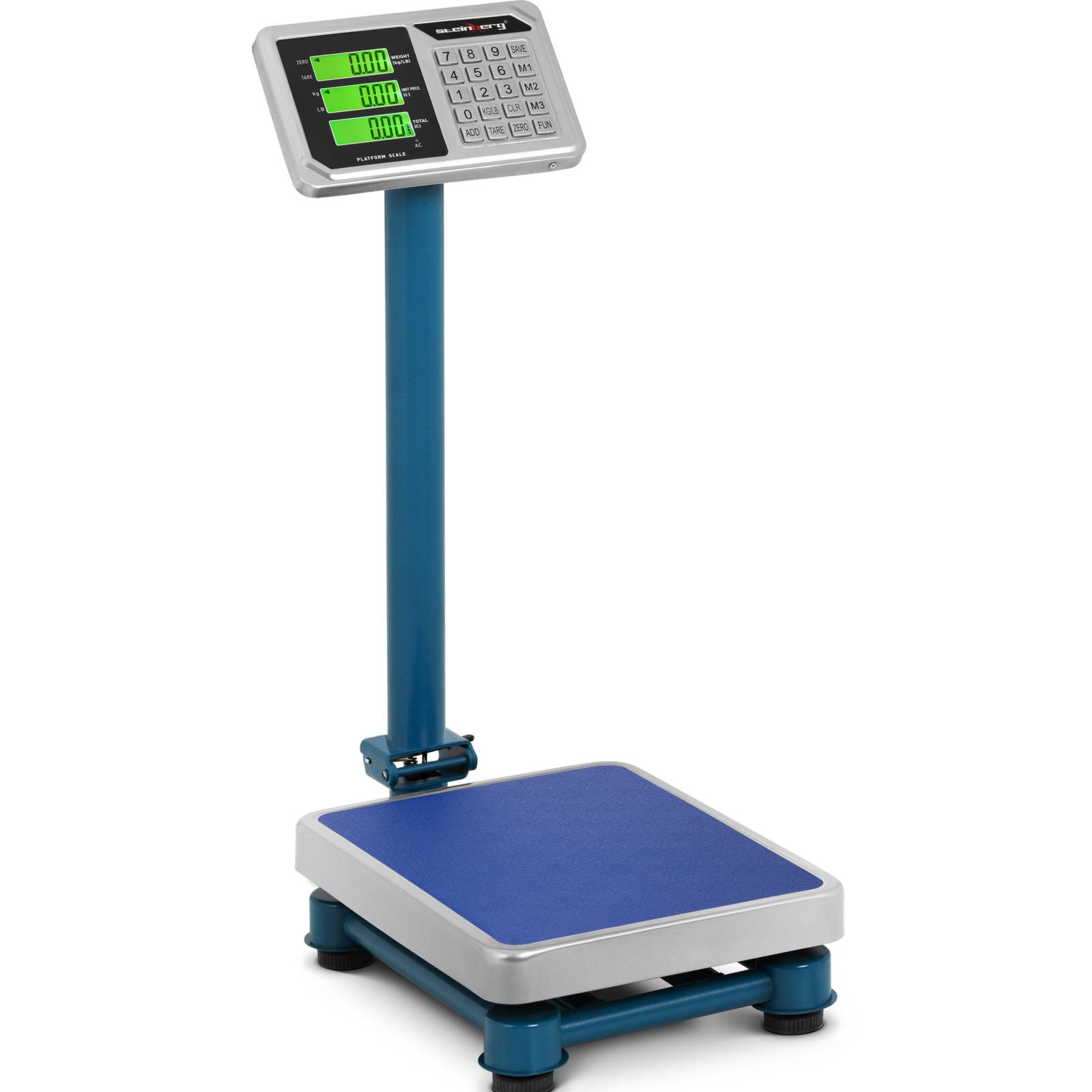 Balanza de plataforma - 100 kg / 20 g - 40 x 30 cm - LCD - acero ...