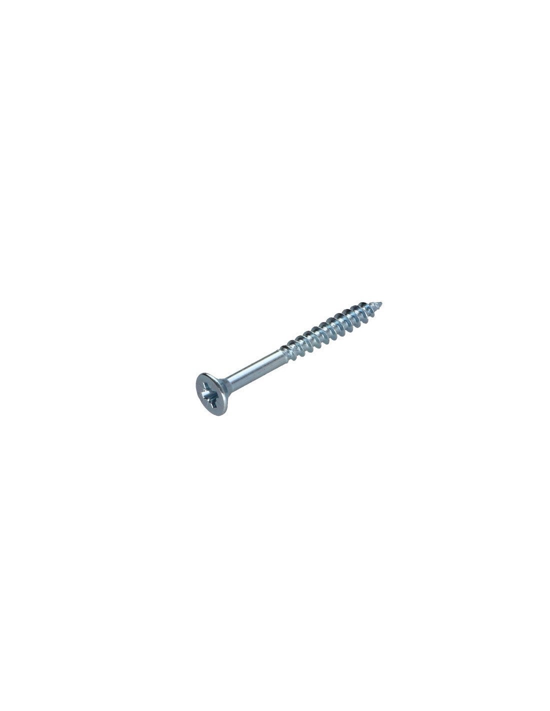VBA Vis bois agglo Tête fraisée Pozi N°1 3X50 Filetage partiel Acier ...
