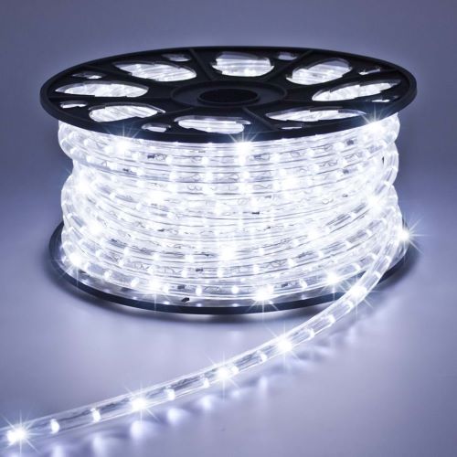 Manguera led con destellos, 45 m, led frío, IP65, 230V, recortable cada ...