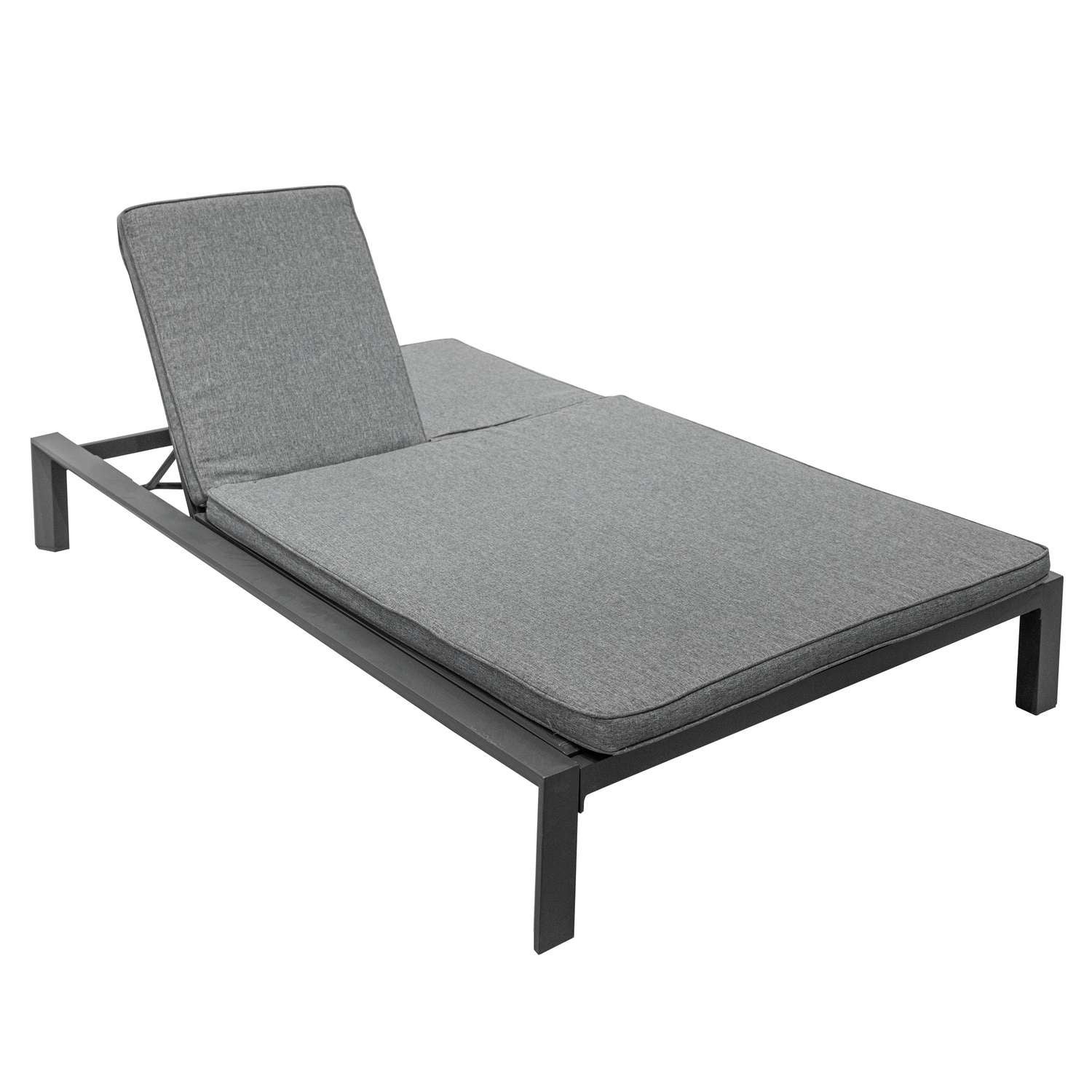 Lit de piscine double Evasion en aluminium - Anthracite et Graphite ...