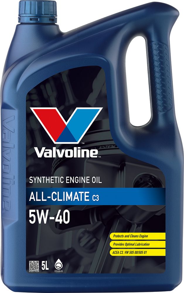 Valvoline Olio Motore All-Climate C3 5W-40 5L Lubrificante Auto Sintetico di altissima qualitÃ ...