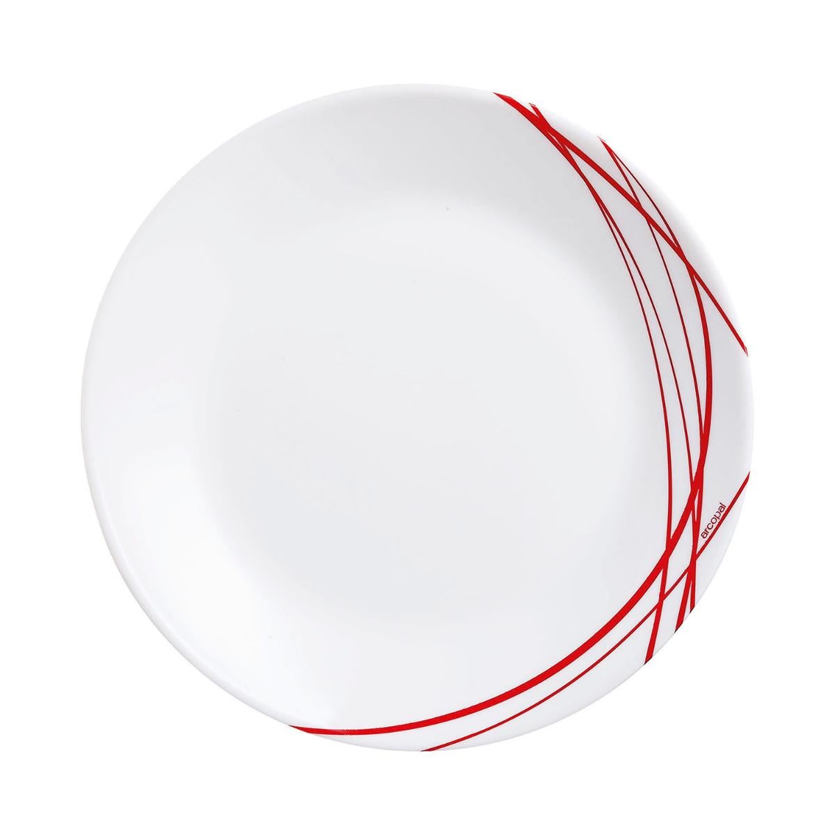 Plato Postre Opal Domitille Rojo 18cm | Leroy Merlin