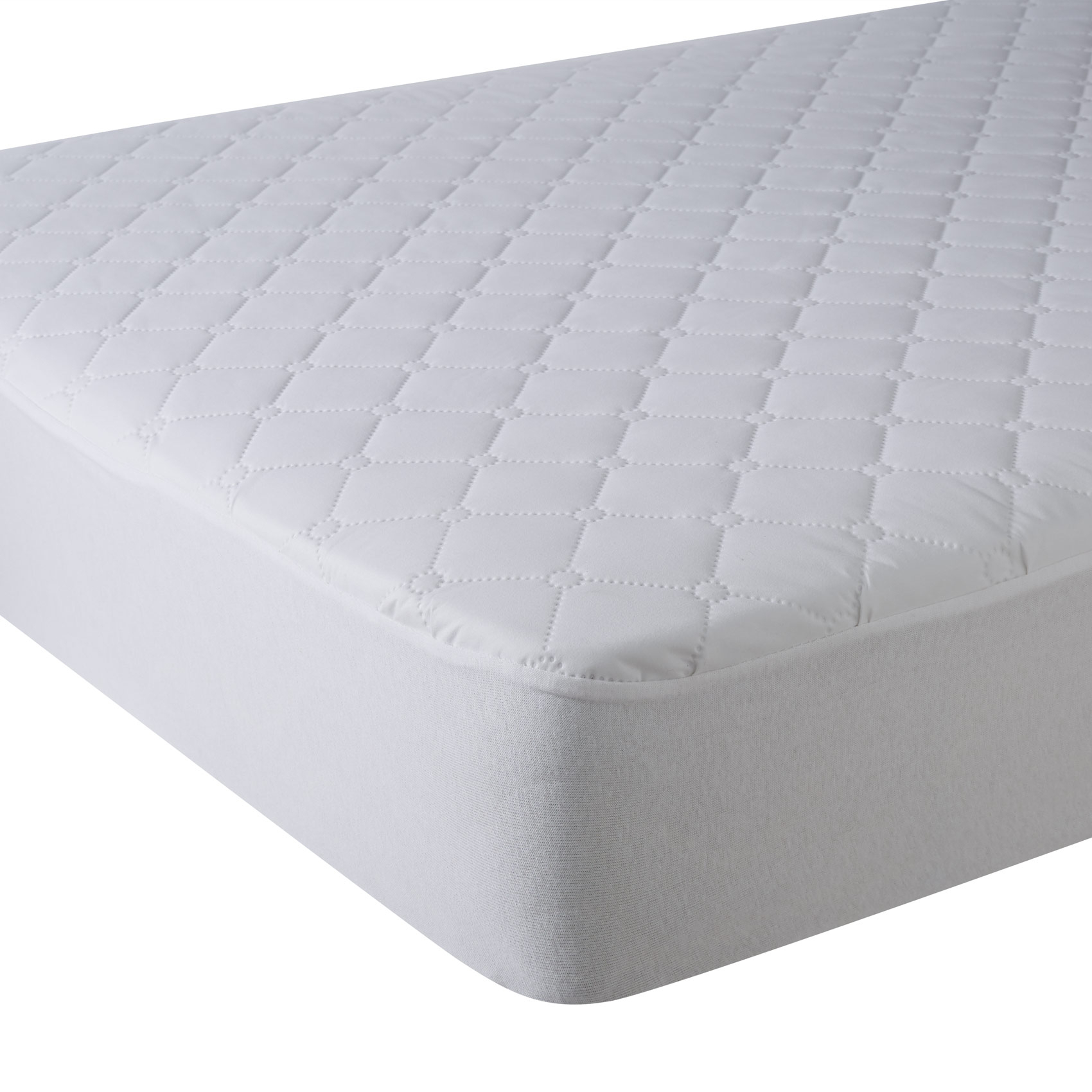Alèse au dessus matelassé - Blanc - 120x190 - Polyester | Leroy Merlin
