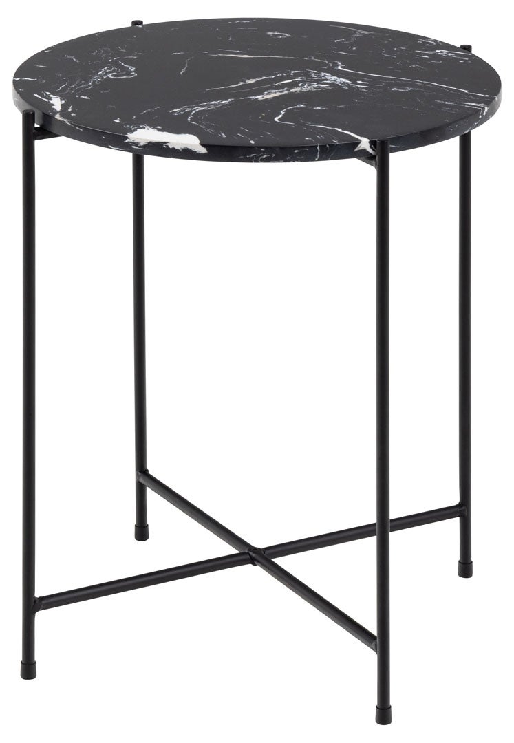 Avila Table d'angle Ø42 cm, noir. | Leroy Merlin