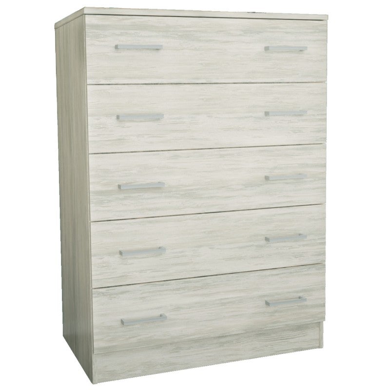 CÓMODA 5 CAJONES 80X45X111 CM BLANCO | Leroy Merlin