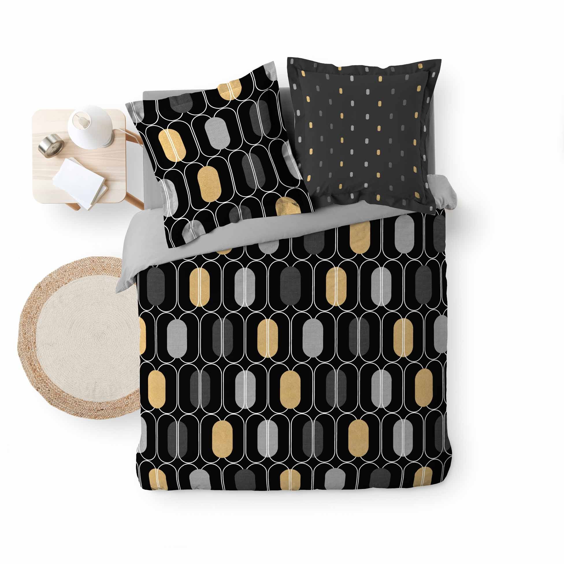 Parure Housse de couette + taie 260 x 240 cm Calidore | Leroy Merlin