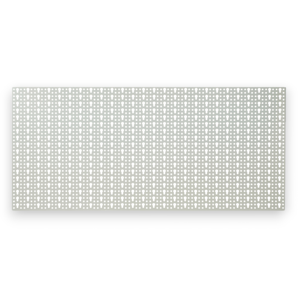 Panel mural portaherramientas de acero perforado 100x50 cm - Color ...