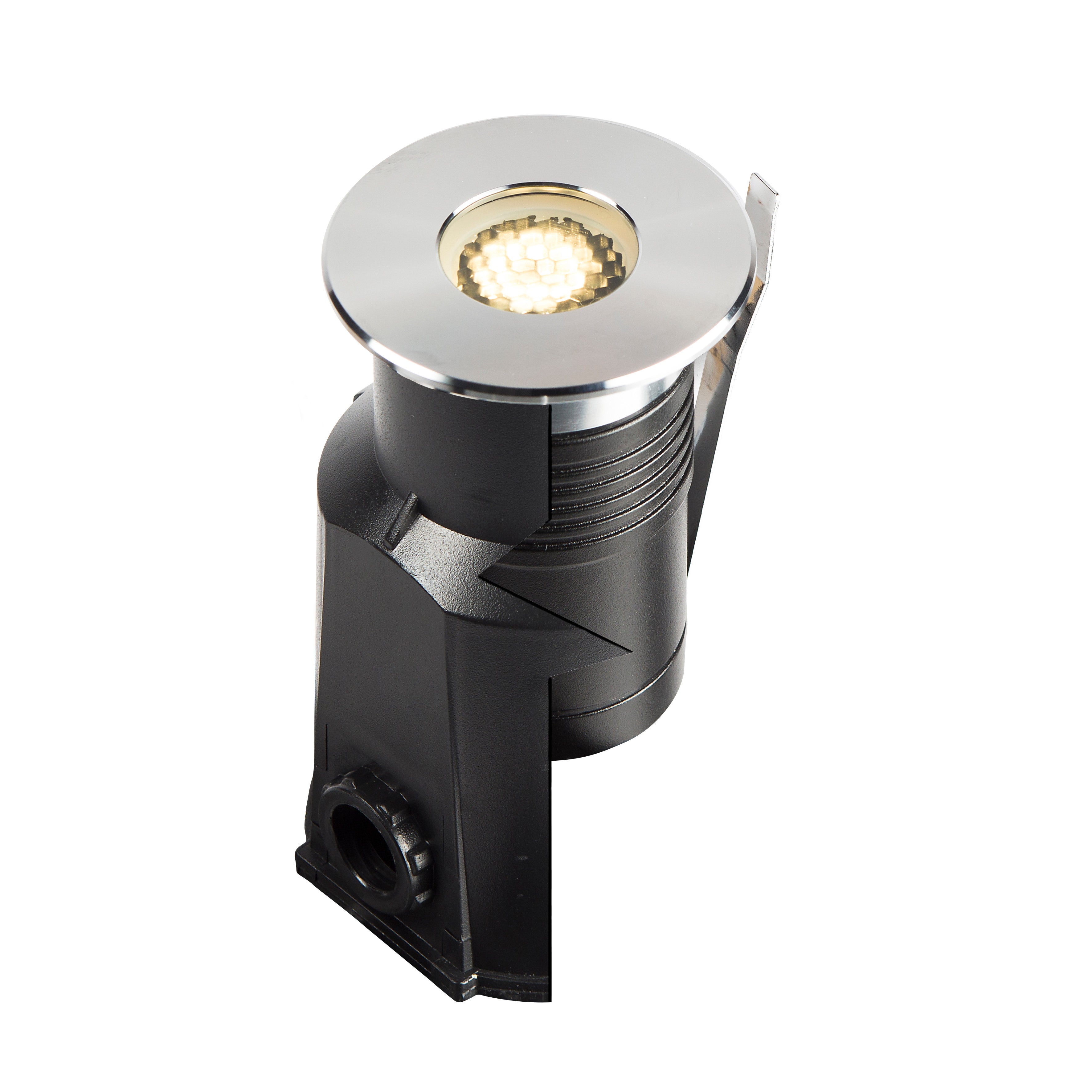 Encastré de sol extérieur ZEPH 1 24V rond inox 3000K 132lm 2W ...