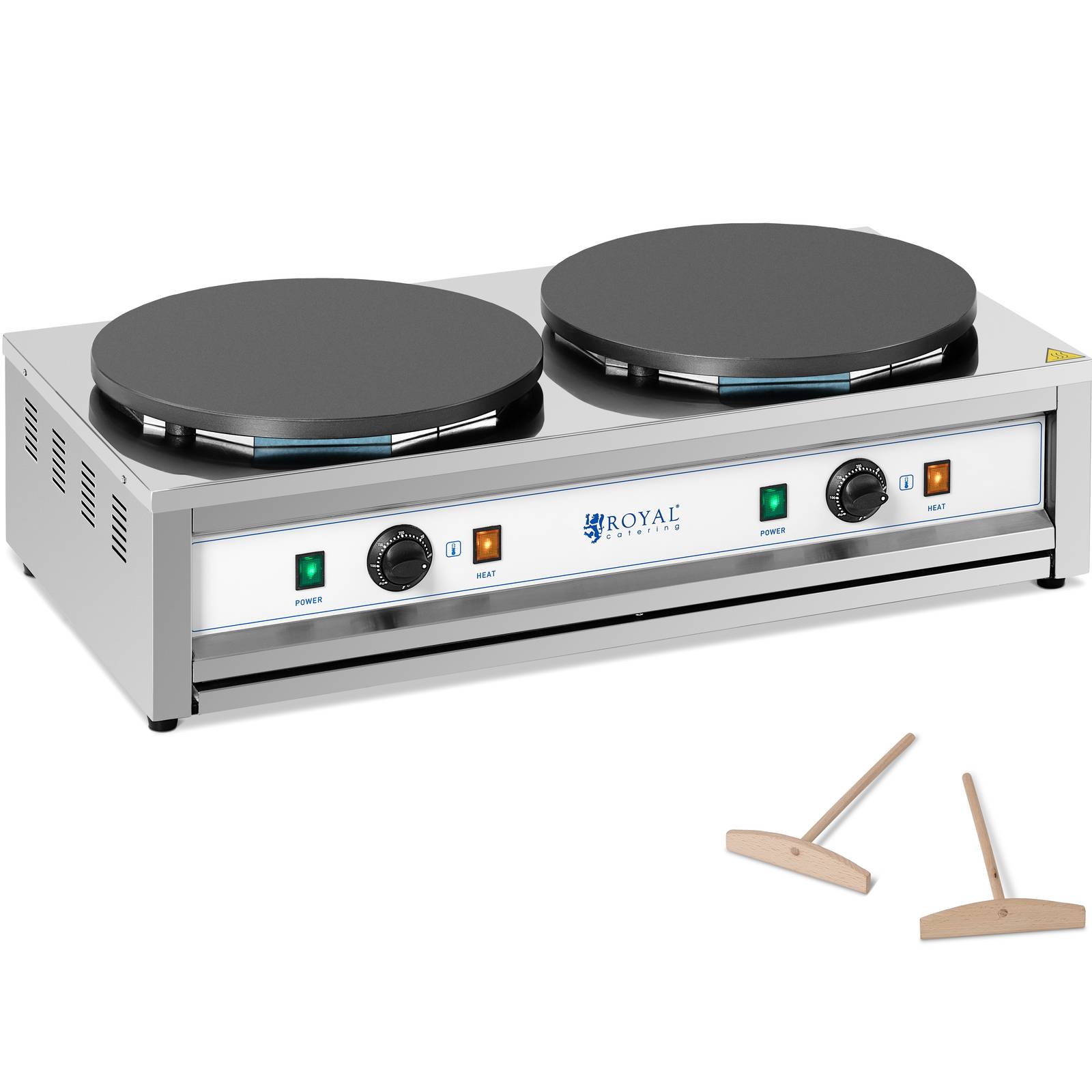 Crepiera Professionale Elettrica Macchina Per Crepes Piastra 2x3000 W ...