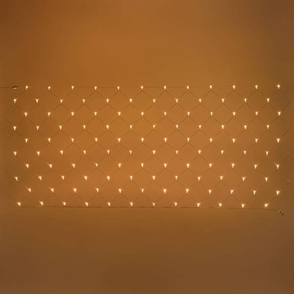 Filet lumineux 2X1M 120 LED ambrée prolongeable extérieur 31V câble ...