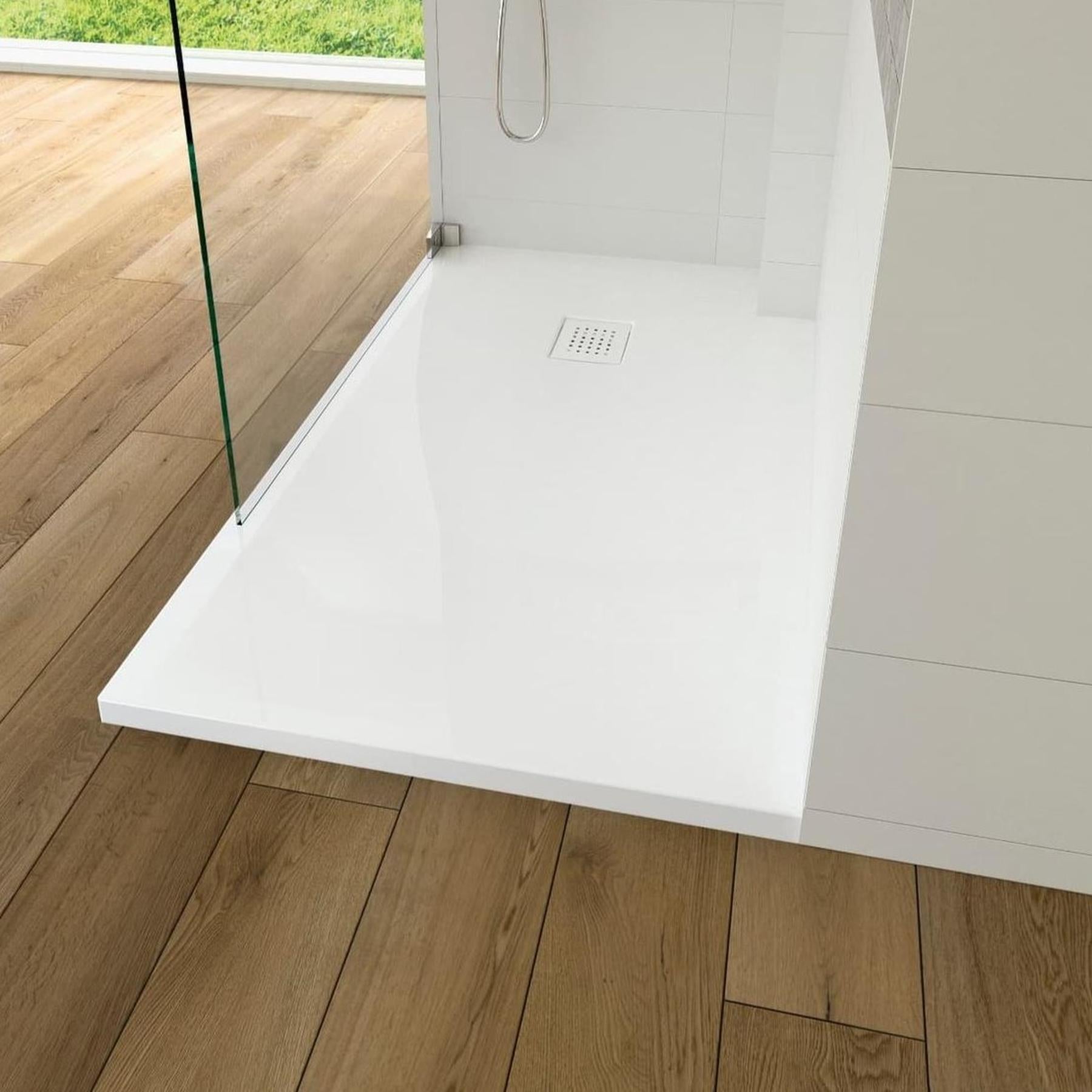 Kinedo Kinesurf ducha receptor con corte 140X90 blanco con rejilla y ...