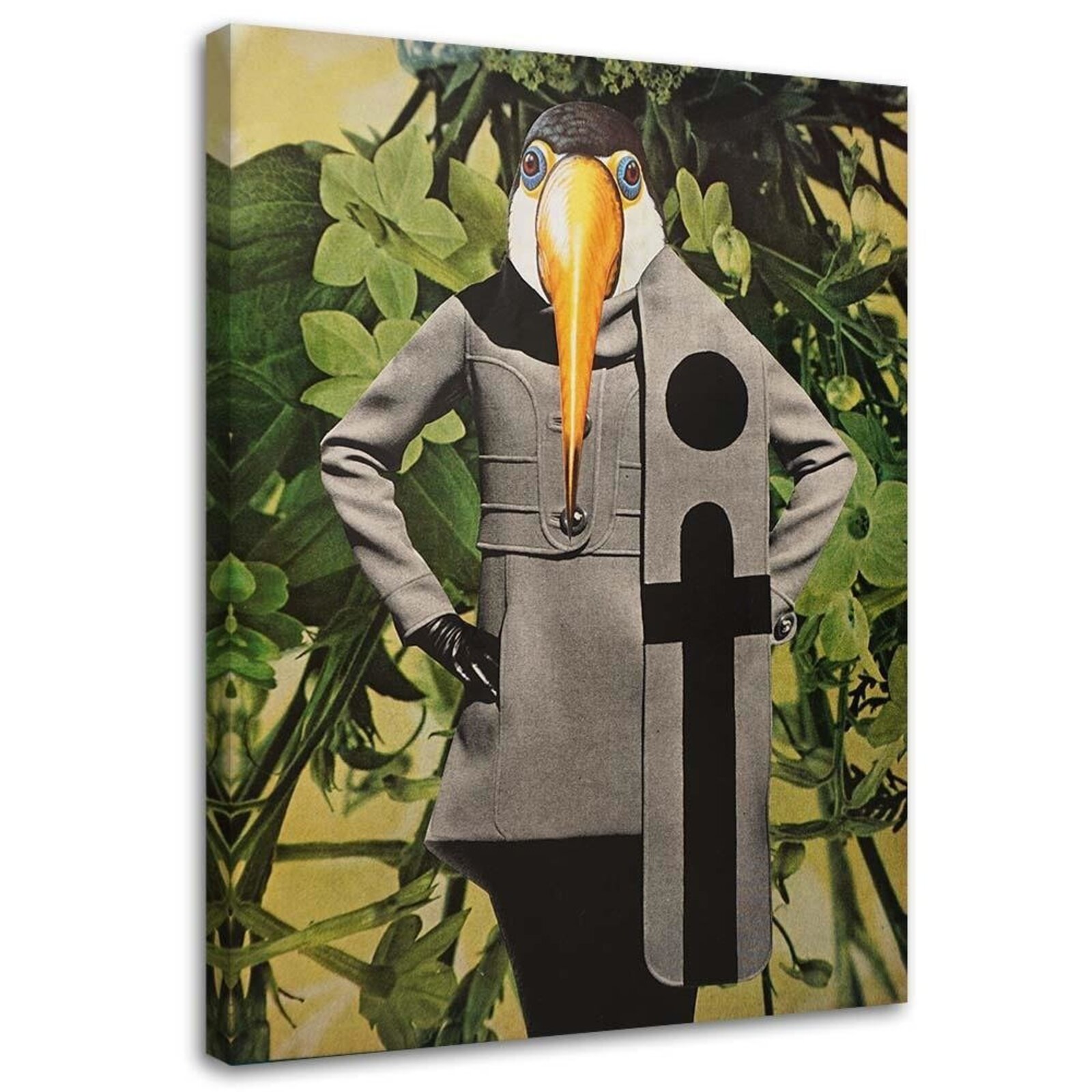 Tableau collage abstrait - 70 x 100 cm | Leroy Merlin