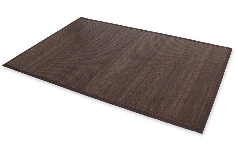 Alfombra de bambú marrón oscuro 180cm x 270cm TAP06100 | Leroy Merlin