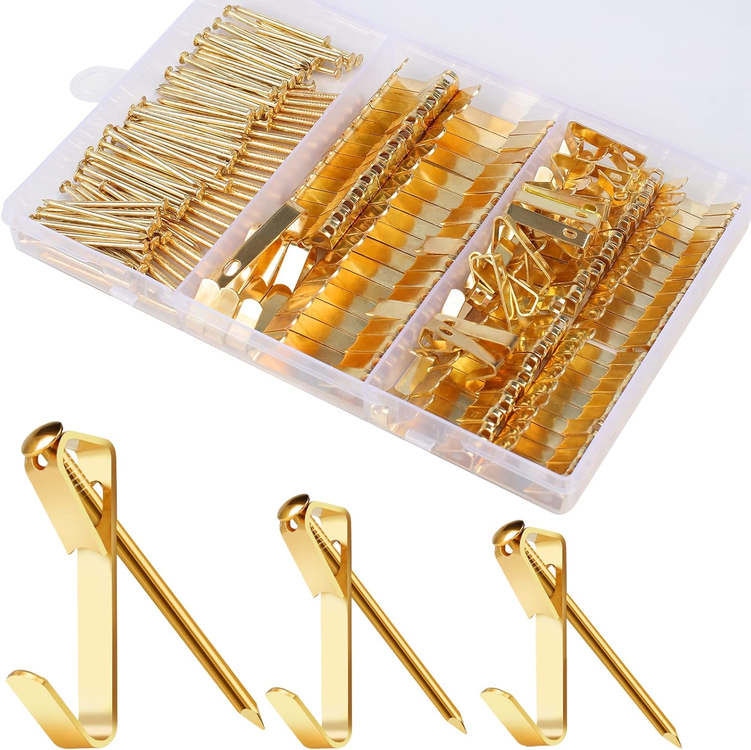 Kit de suspension de tableaux de 184 pièces avec crochets métalliques à ...