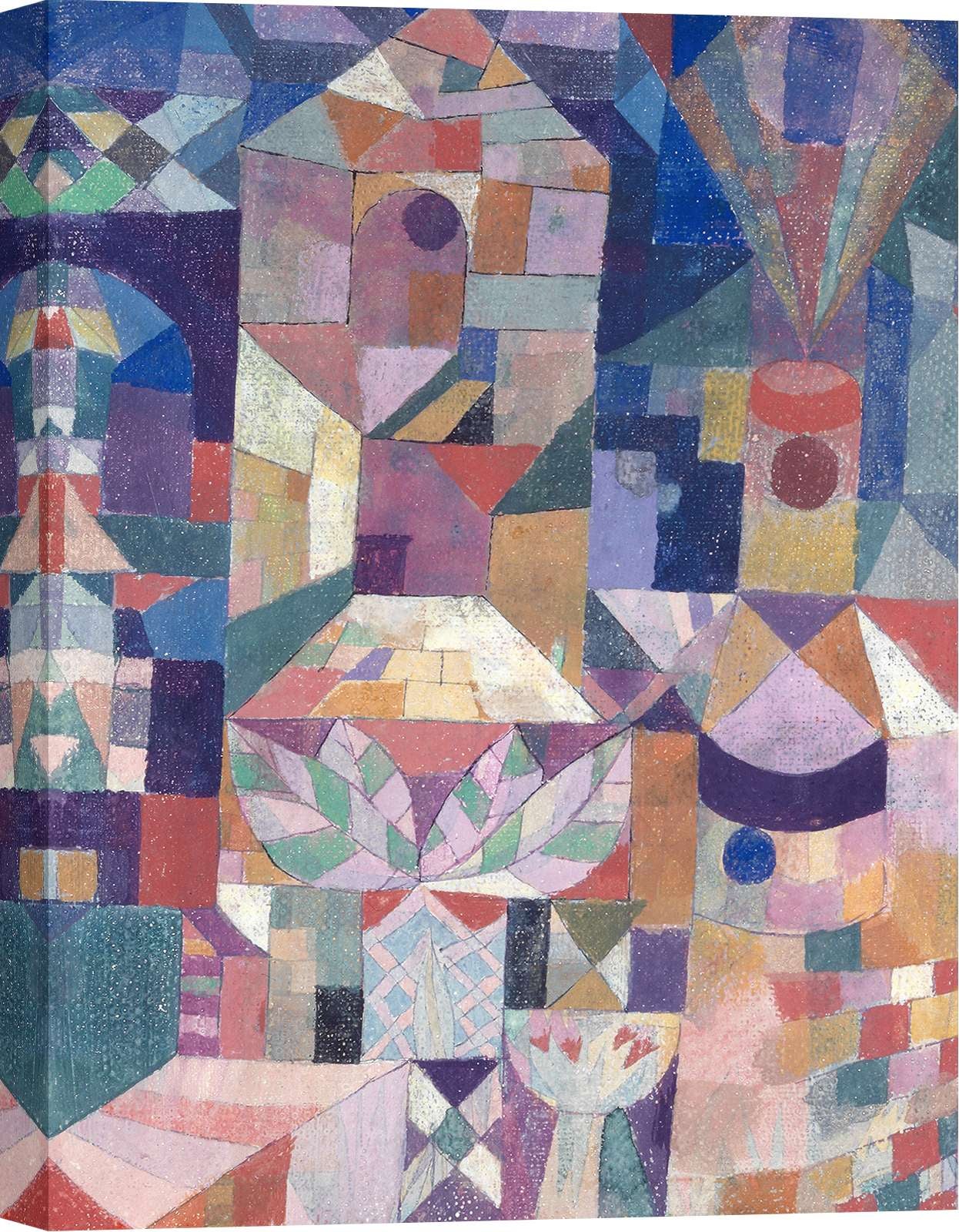 Peinture de Klee - impression sur toile - Paul Klee, Burggarten, 1919 ...