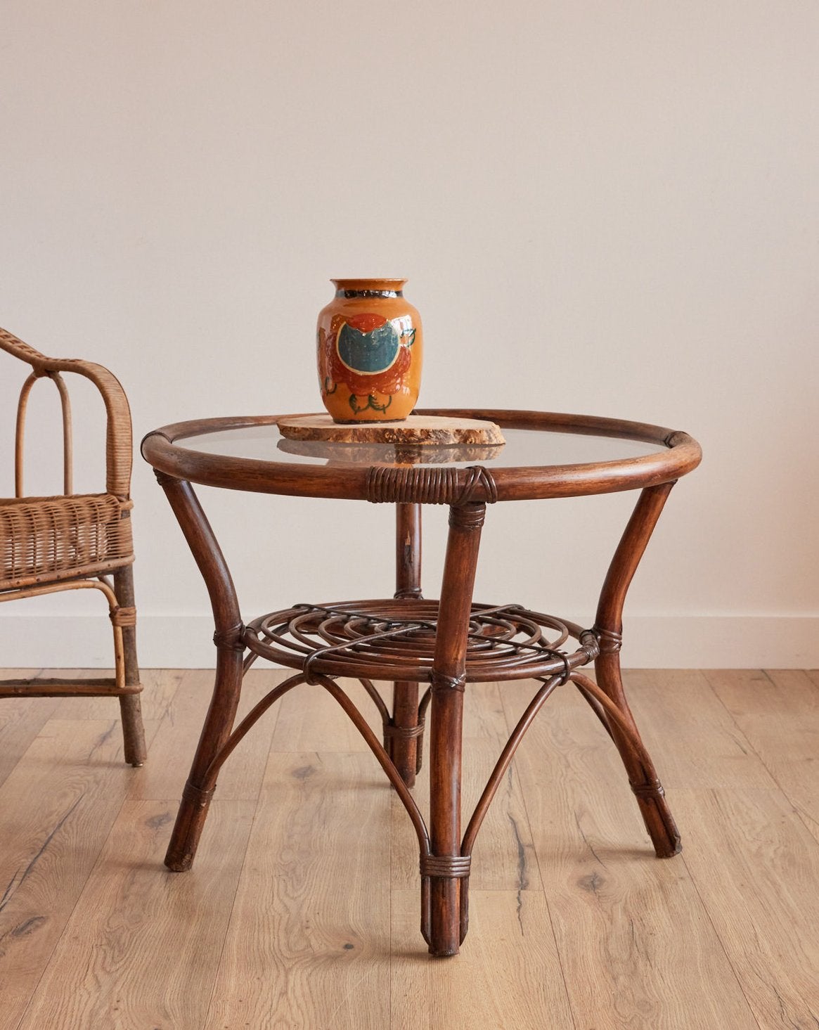 Table basse en rotin Léonie N°337 - Bon état | Leroy Merlin