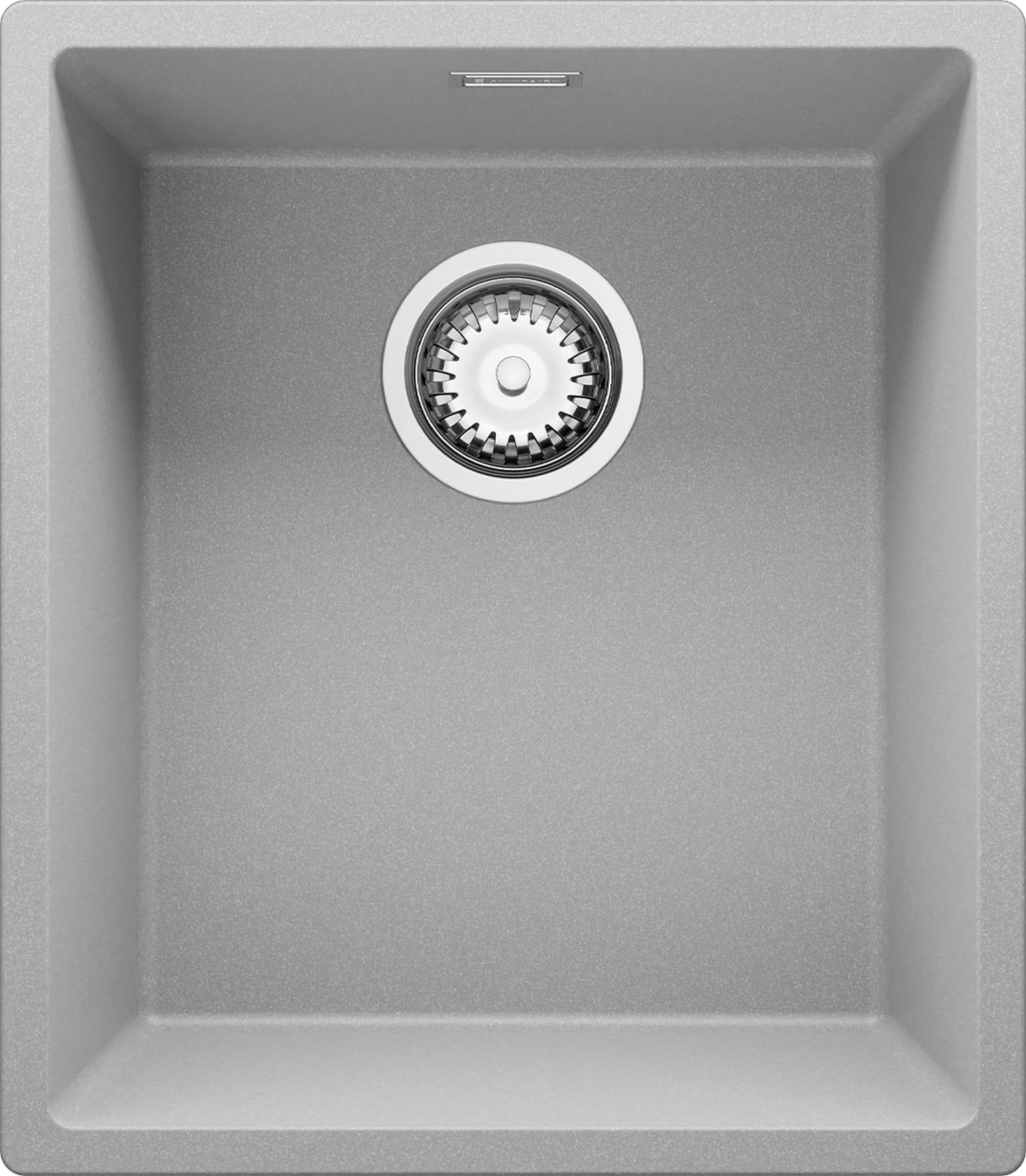 Evier Sous Plan Gris 41x47cm, Evier en Granit 1 bac + Kit de Vidage ...