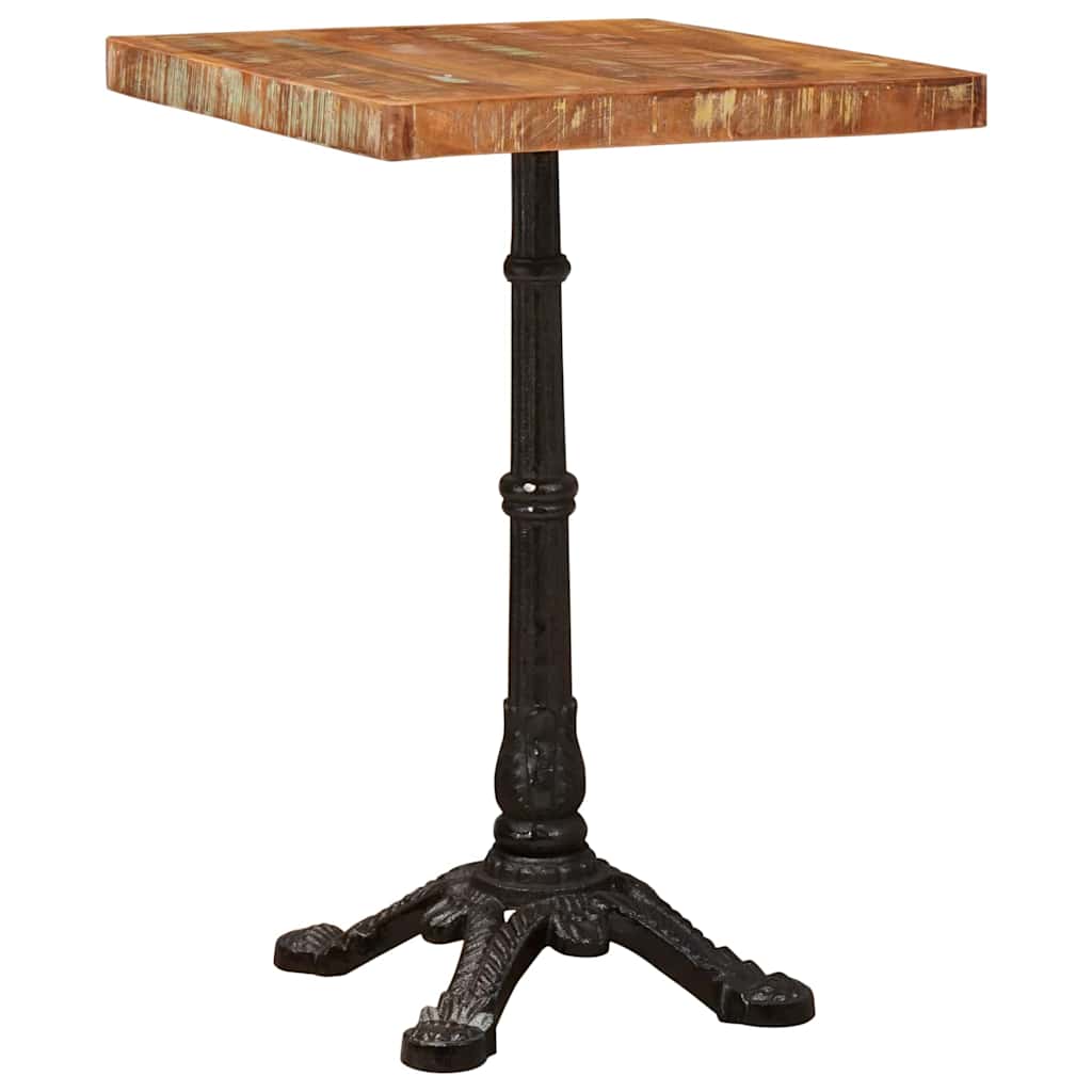 Mesa de Bistró Marrón 50 x 50 x 76 cm Madera sólida recuperada vidaXL ...
