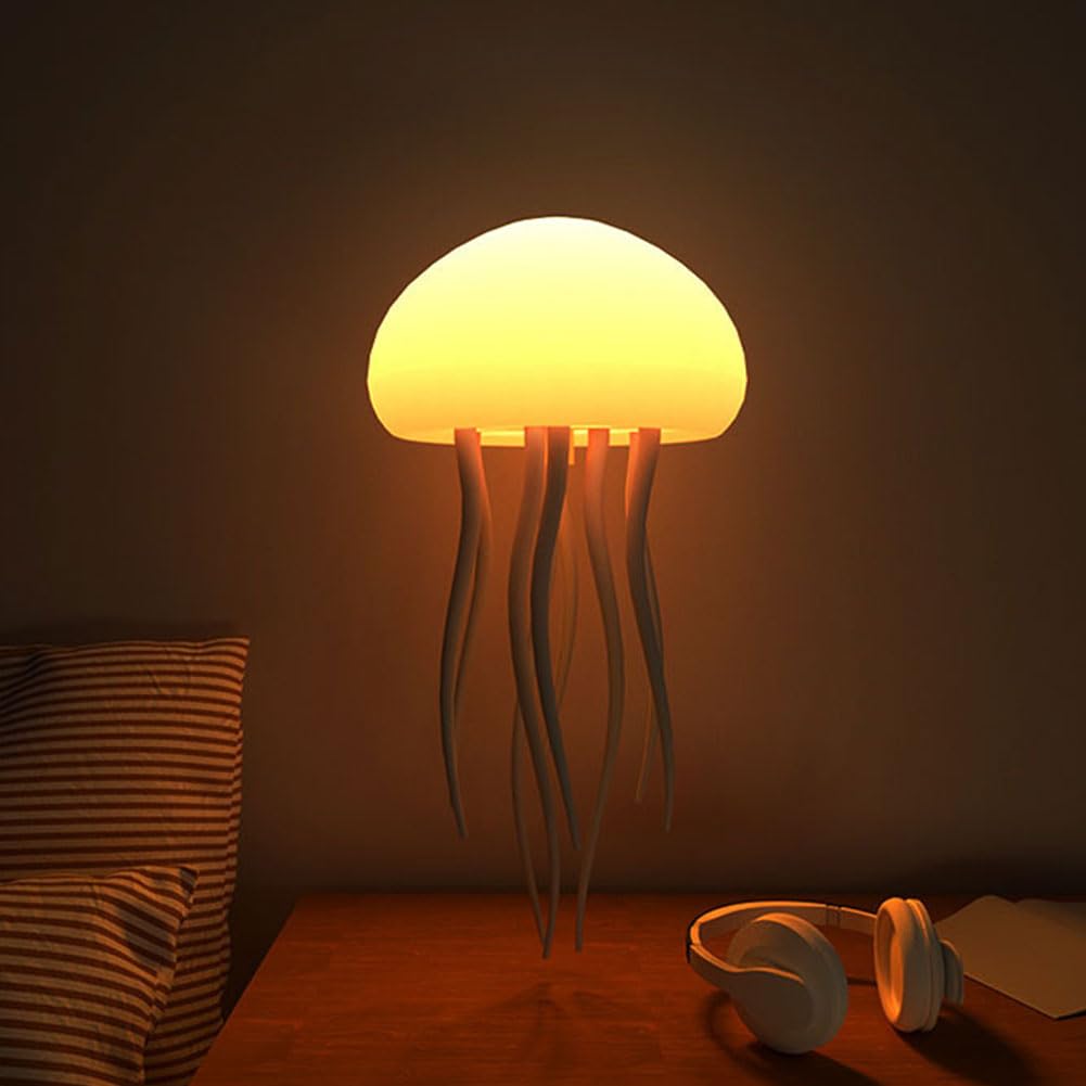 Lampe méduse suspendue, lampe méduse à commande vocale avec pattes ...