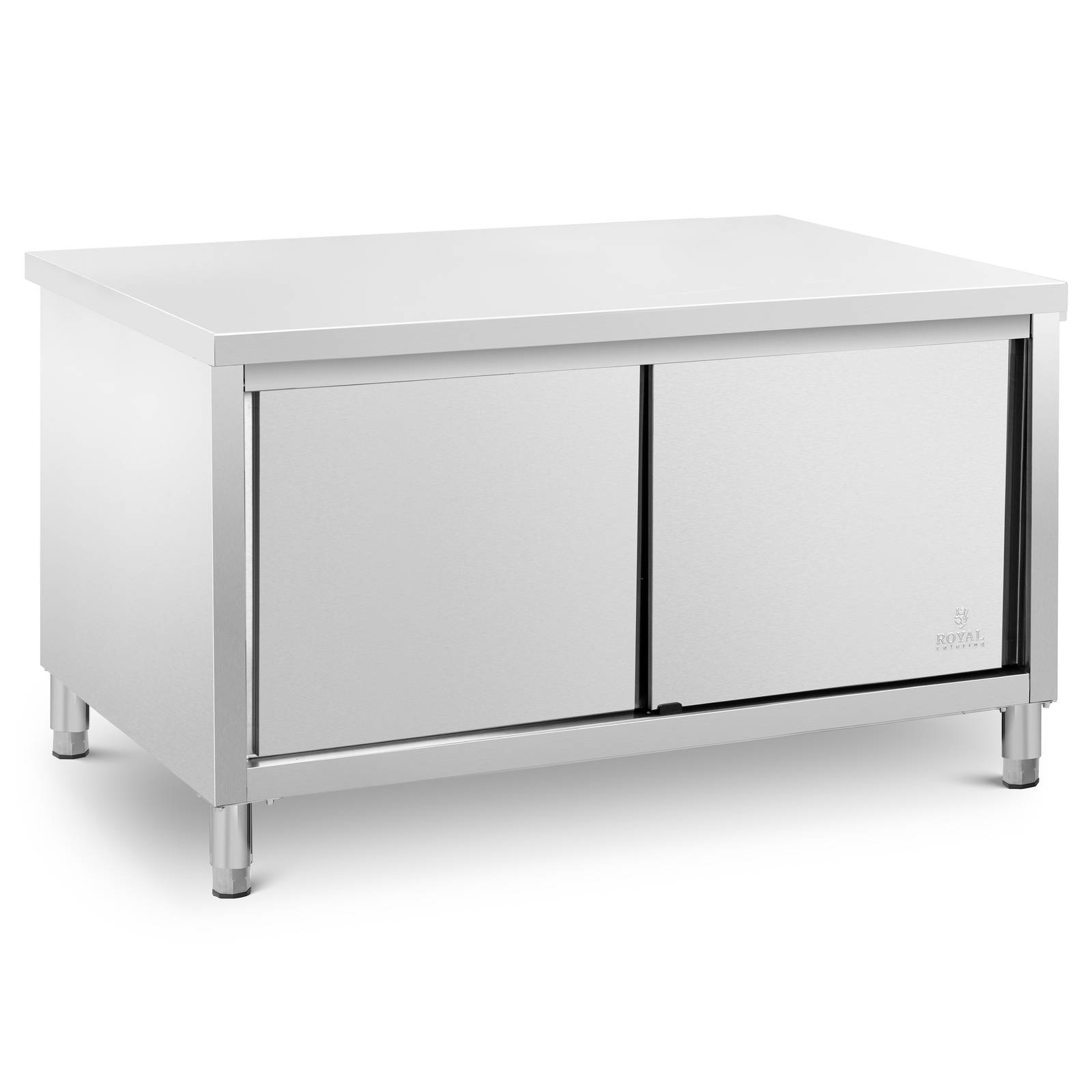 Meuble bas en inox - 160 x 80 cm - 500 kg - Royal Catering | Leroy Merlin