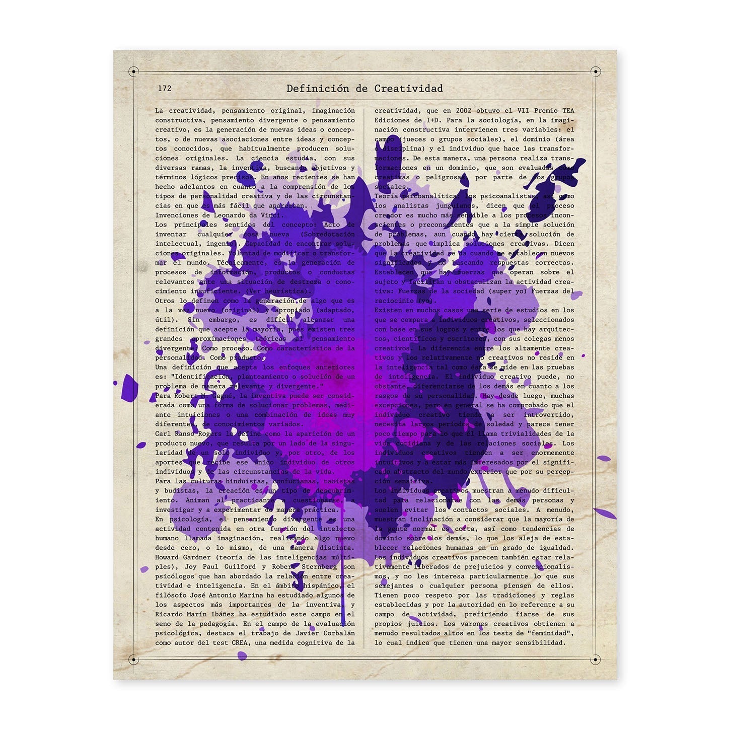 Poster De Manchas De Colores. Lamina De Morados. Cuadros Con Diseños ...