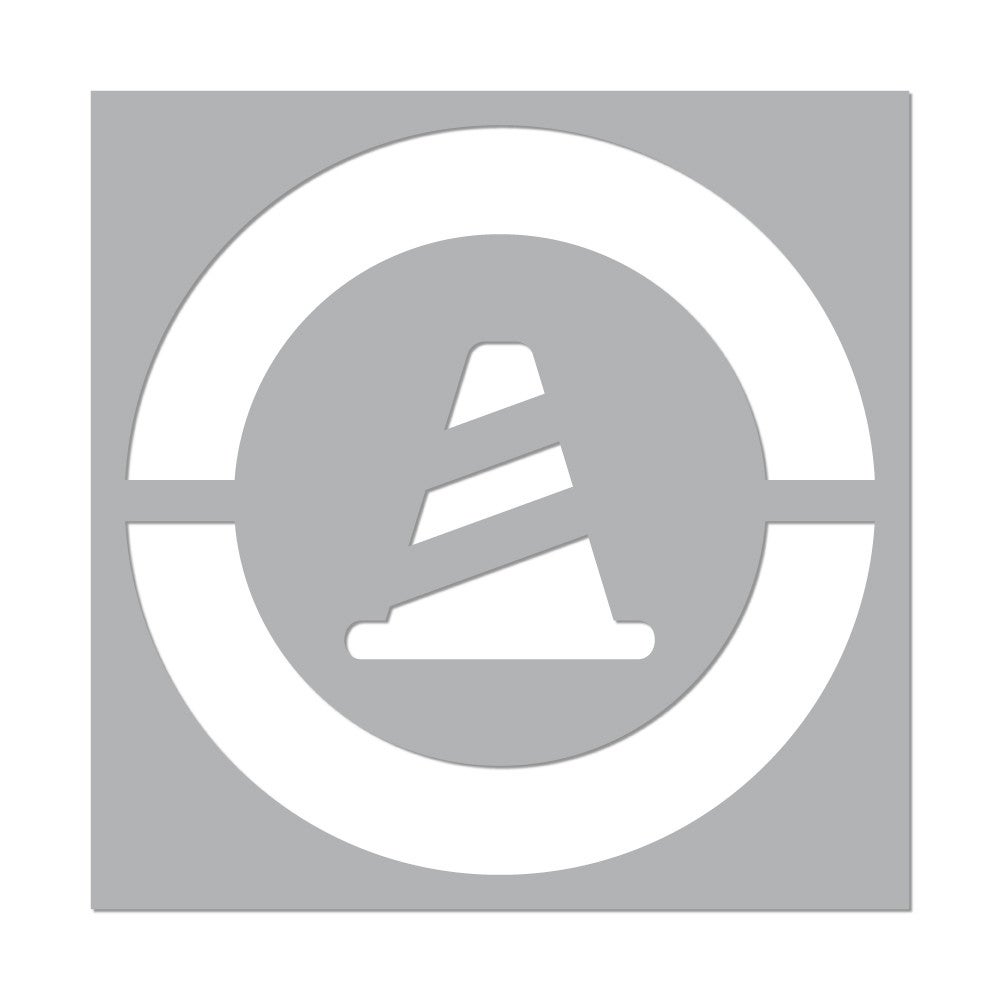 Pochoir Cône de Signalisation PVC Expansé Plot de Signalisation Cône de ...