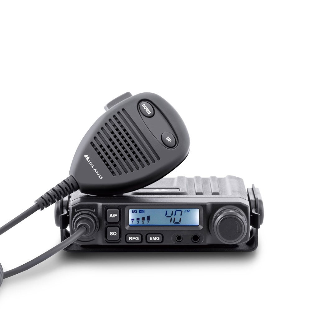 Midland M-Mini Multiband AM/FM Vehicular CB Radio, 40 canaux, Dual ...