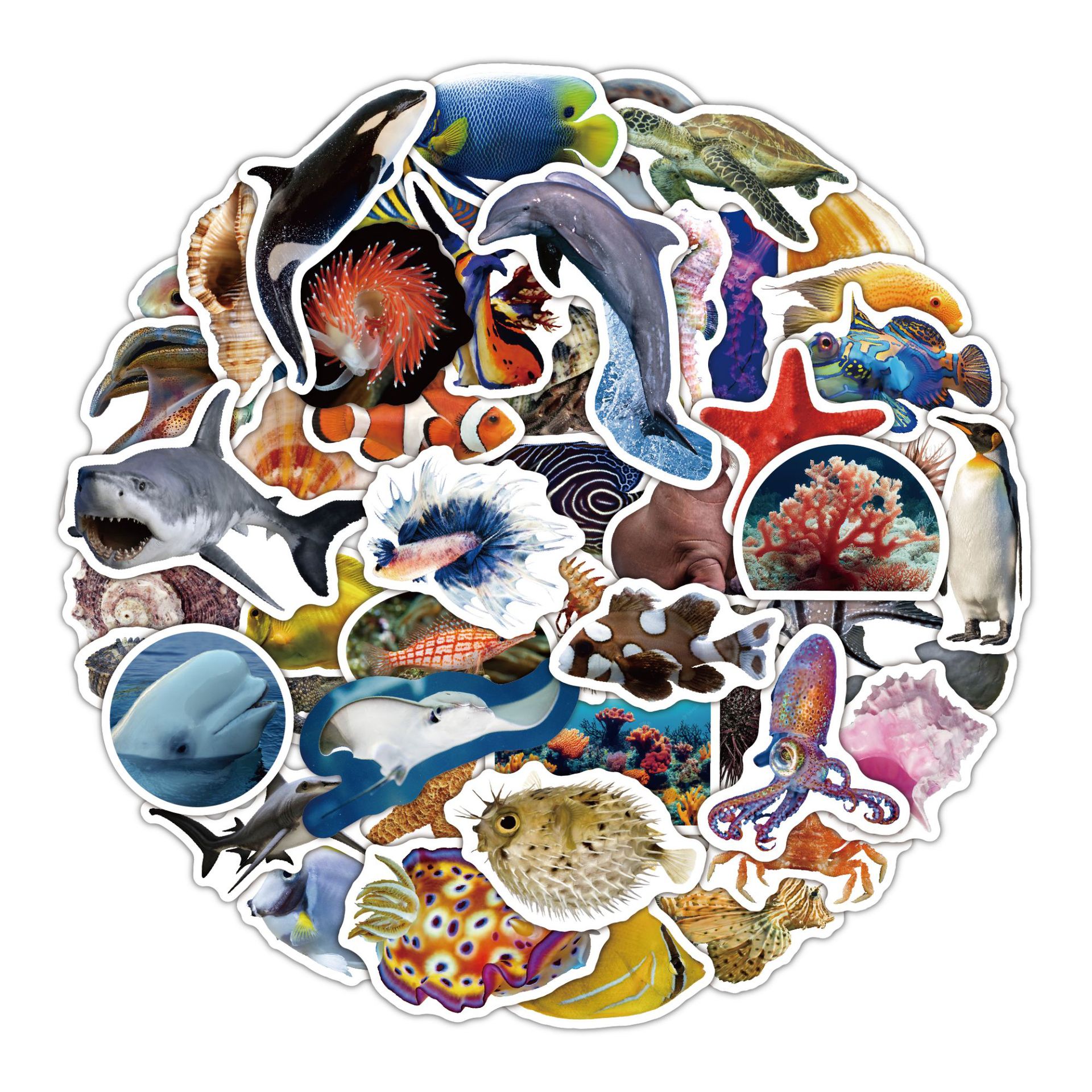 Paquete de pegatinas de animales Pegatinas lindas e impermeables para ...