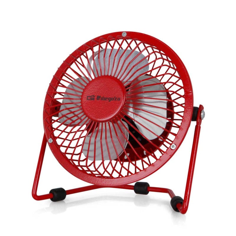 Mini Ventilador Sobremesa Silencioso | Ventilador Rojo Pequeño de Metal ...