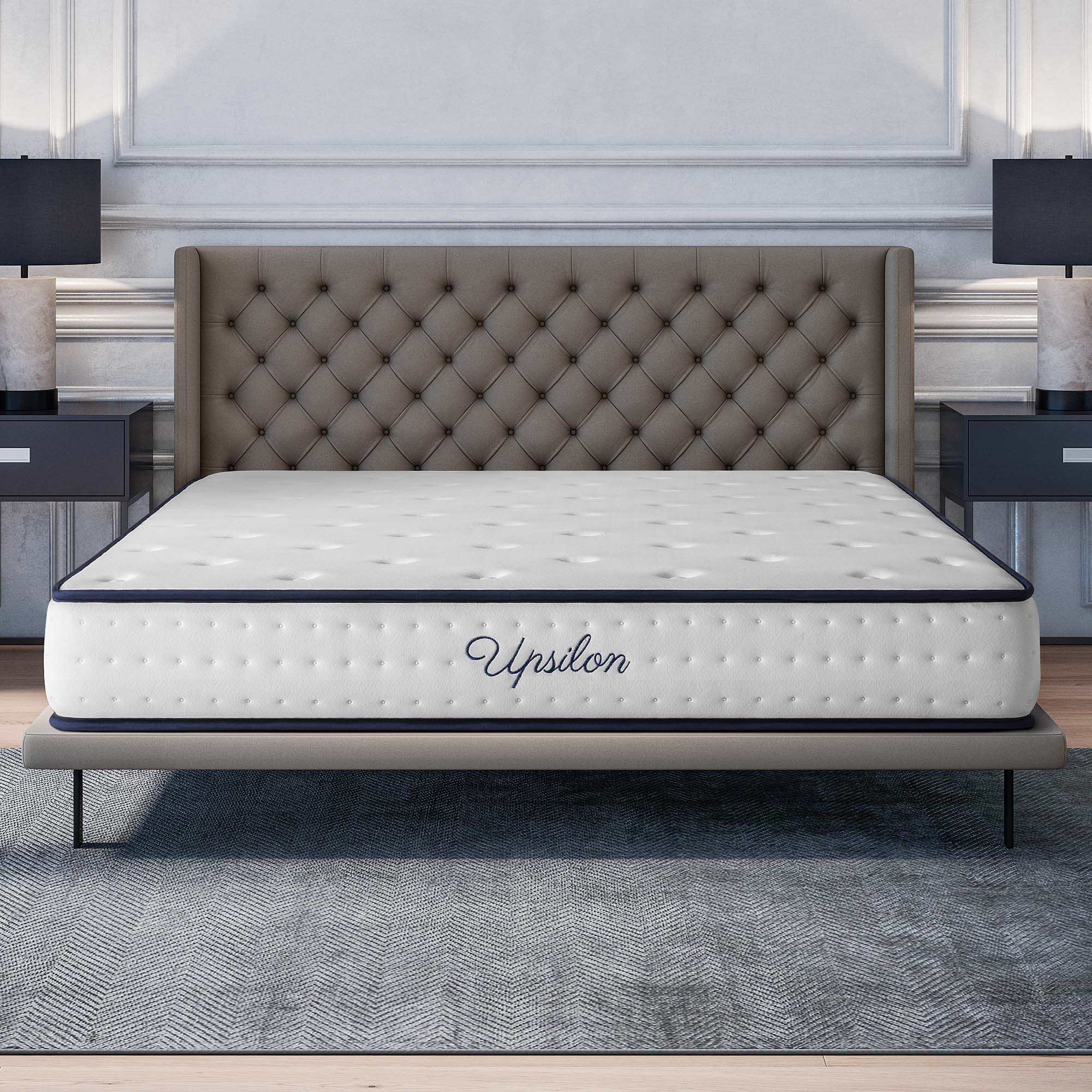 Colchón Upsilon 90x200 cm - Multicapas HR - Blue Latex - Confort ...