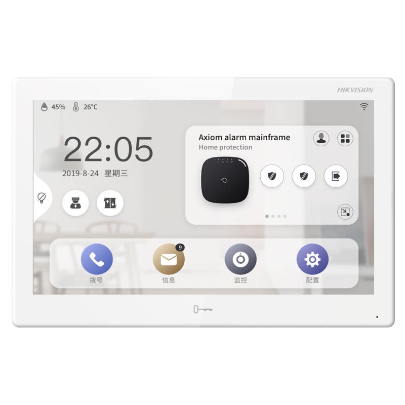 Écran de contrôle tactile WI-FI 7" Hikvision DS-KH9310-WTE1 pour ...