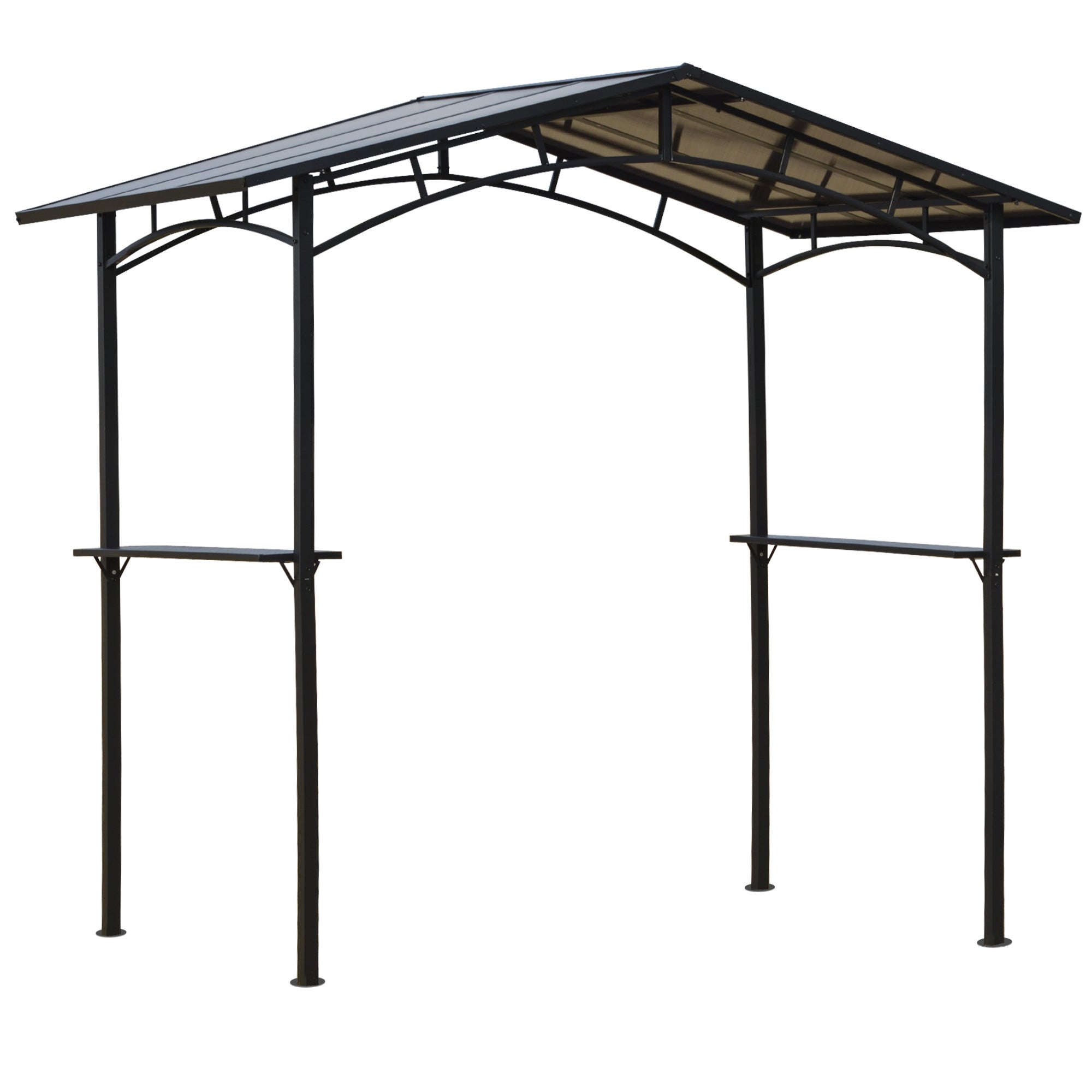 Pavillon de jardin - Abri barbecue - Aluminium, métal et polycarbonate ...