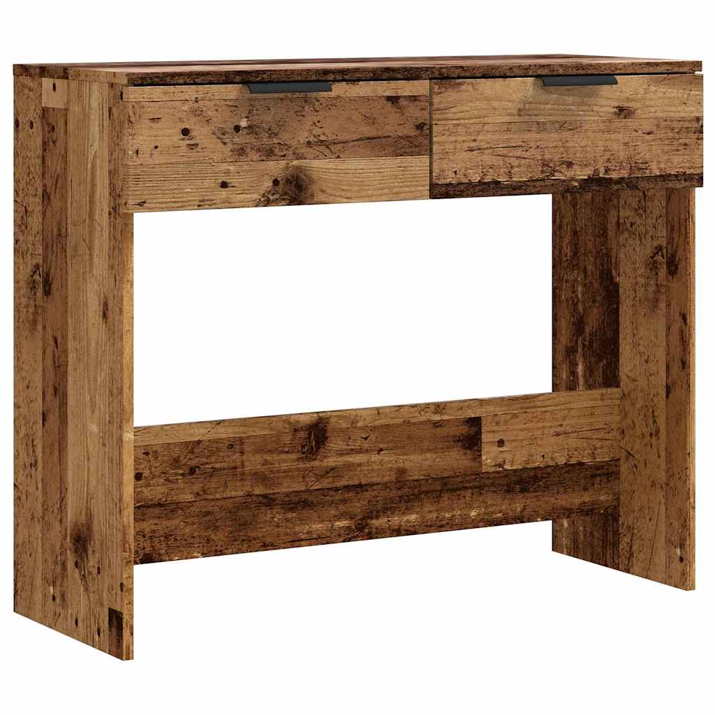 Tavolo Consolle in Legno Vecchio 90x36x75 cm Legno Multistrato | Leroy ...